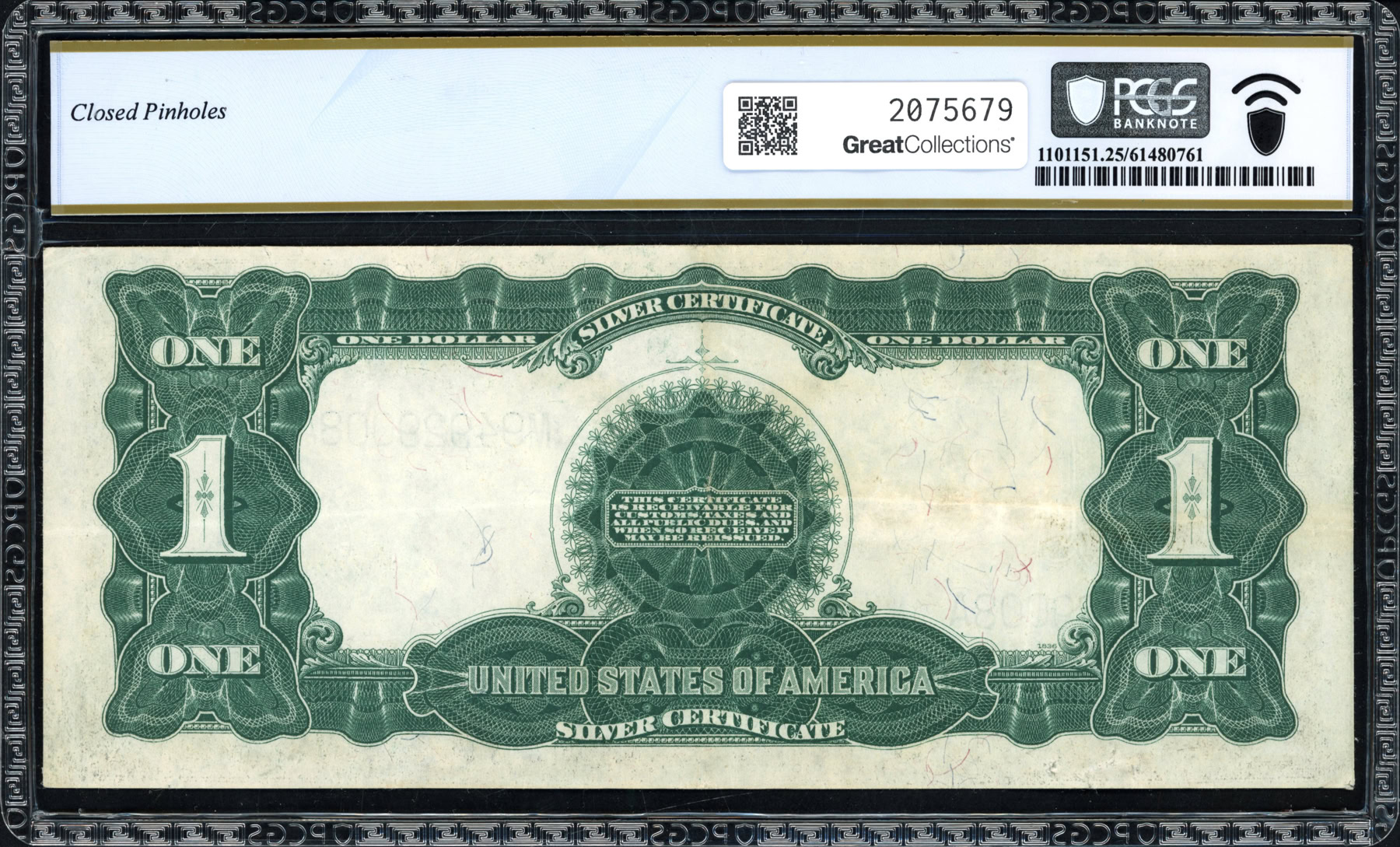 Fr. 236 1899 $1 Silver Certificate Note Speelman / White PCGS Banknote ...