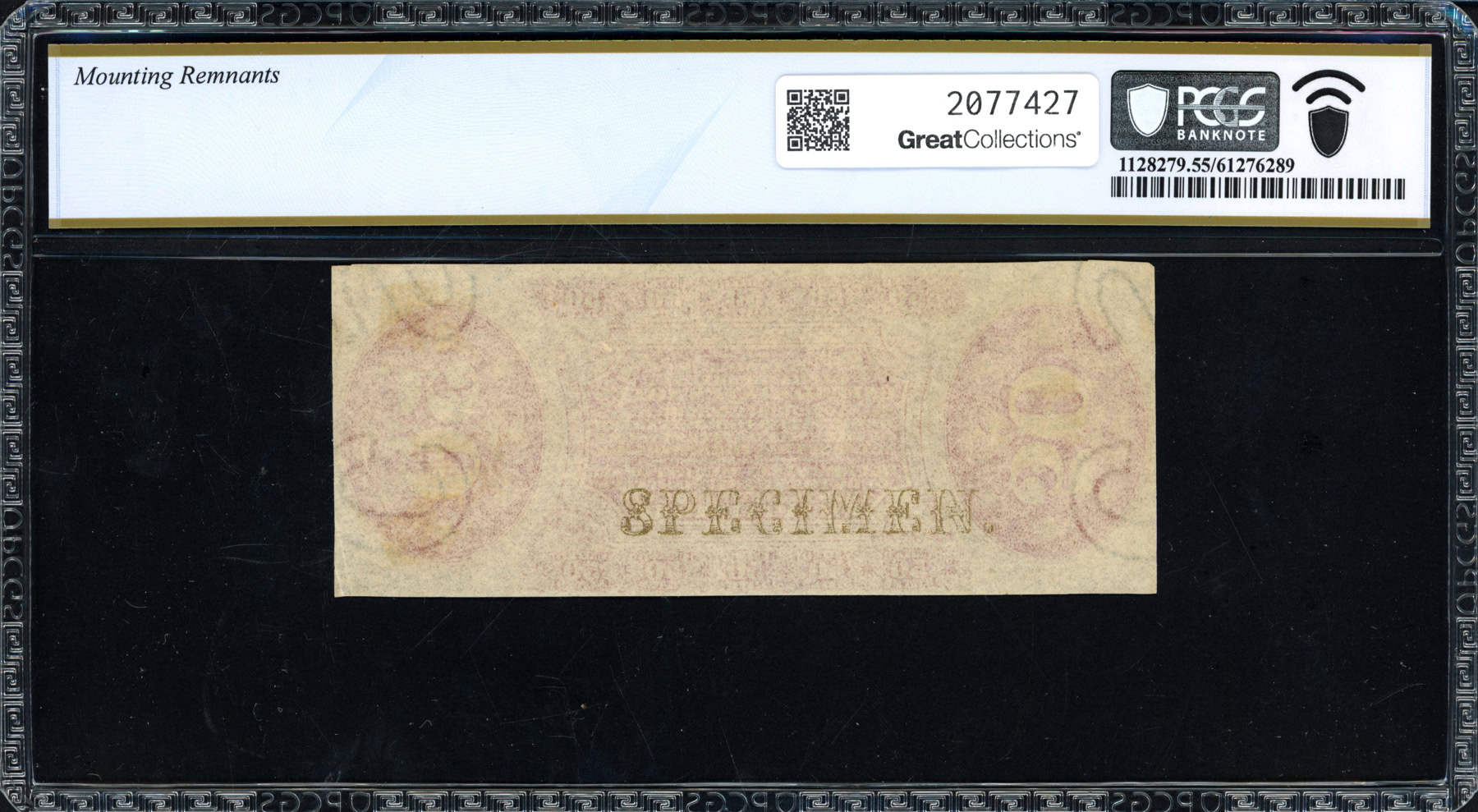 Fr. 1324spnmb Third Issue 50 Cent Fractional Currency Back Only Narrow ...