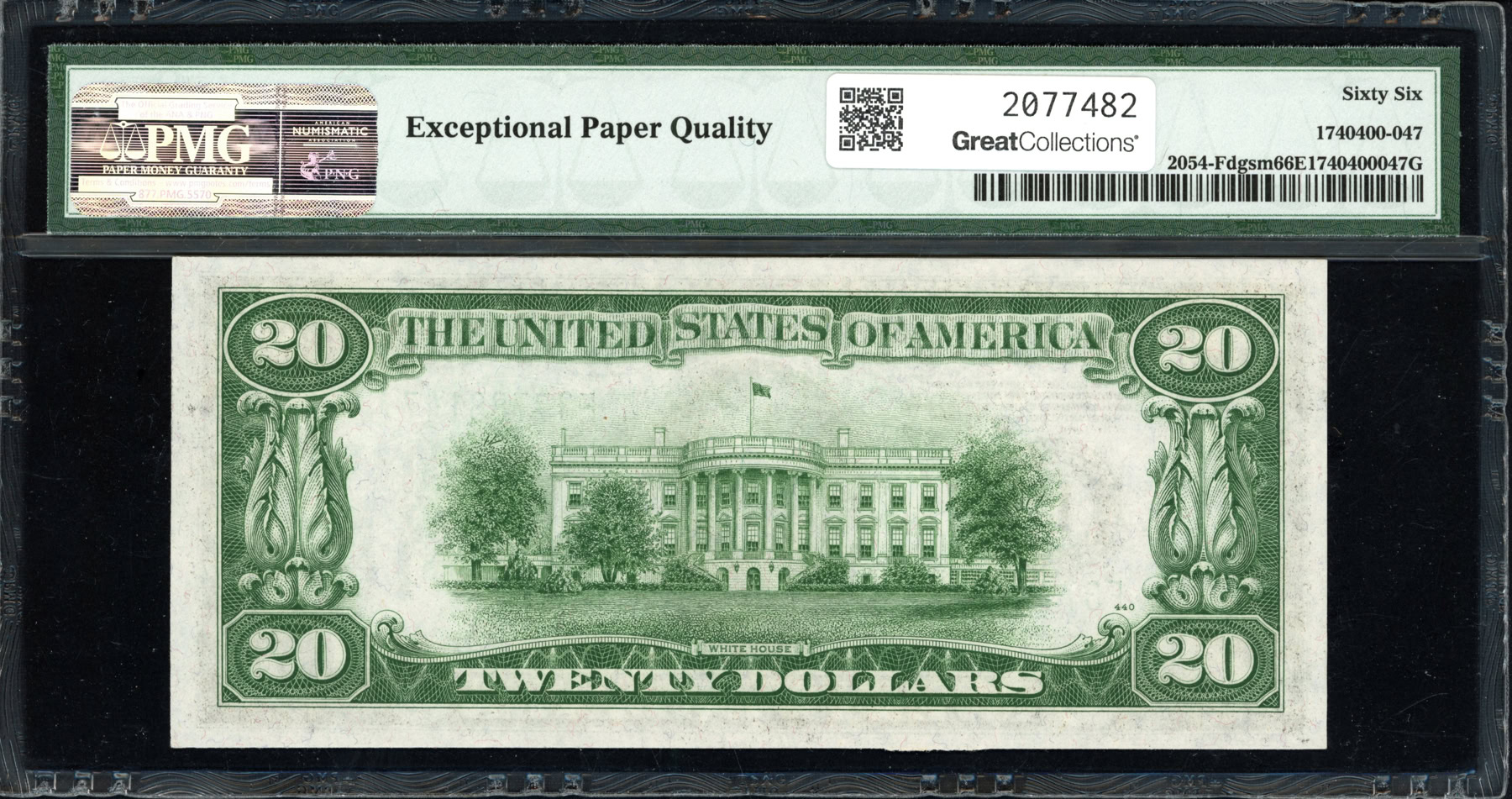 Fr. 2054-Fdgsm Dark Green (FA Block) 1934 $20 Atlanta Federal Reserve ...