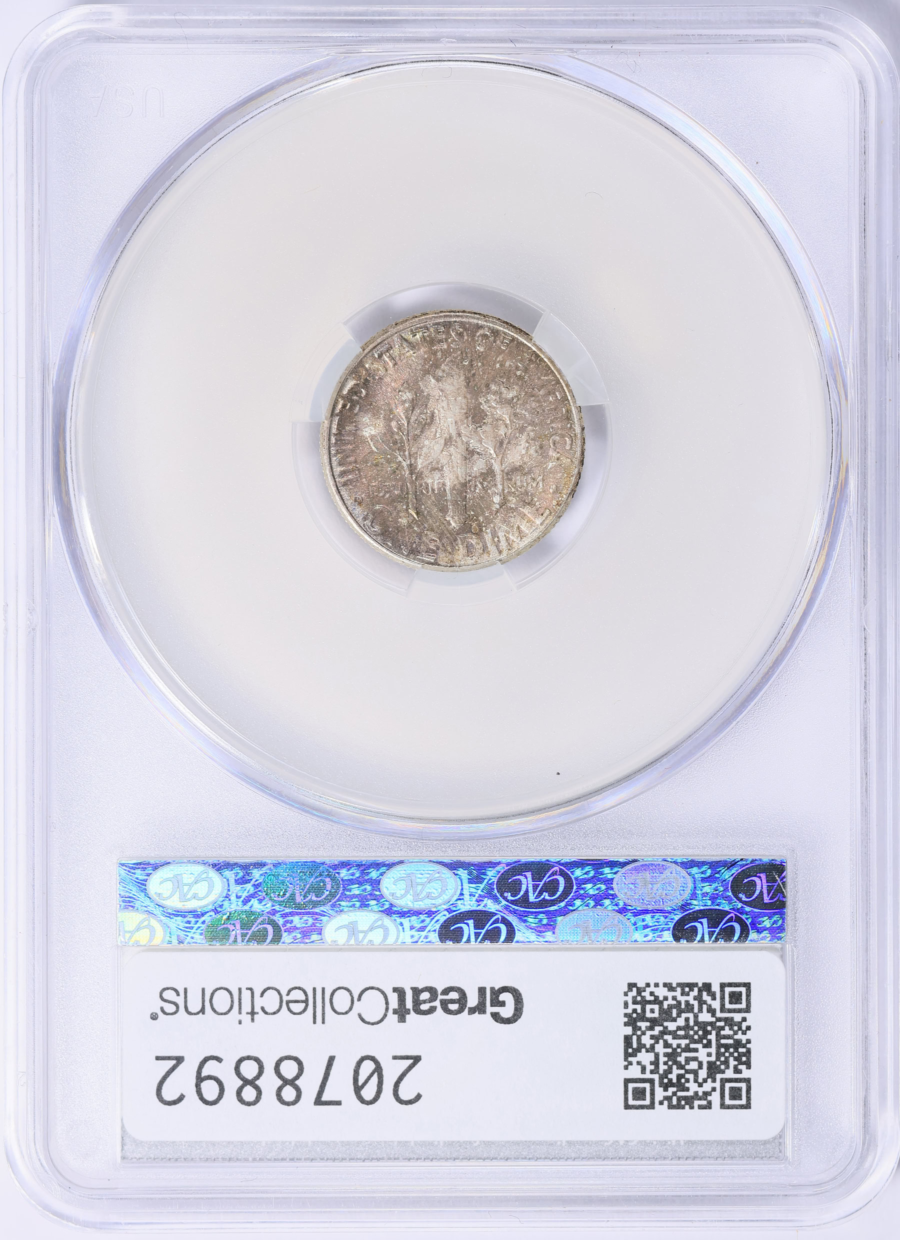 1958 Roosevelt Dime CACG MS-65 (Toned) (Item 2078892 ...
