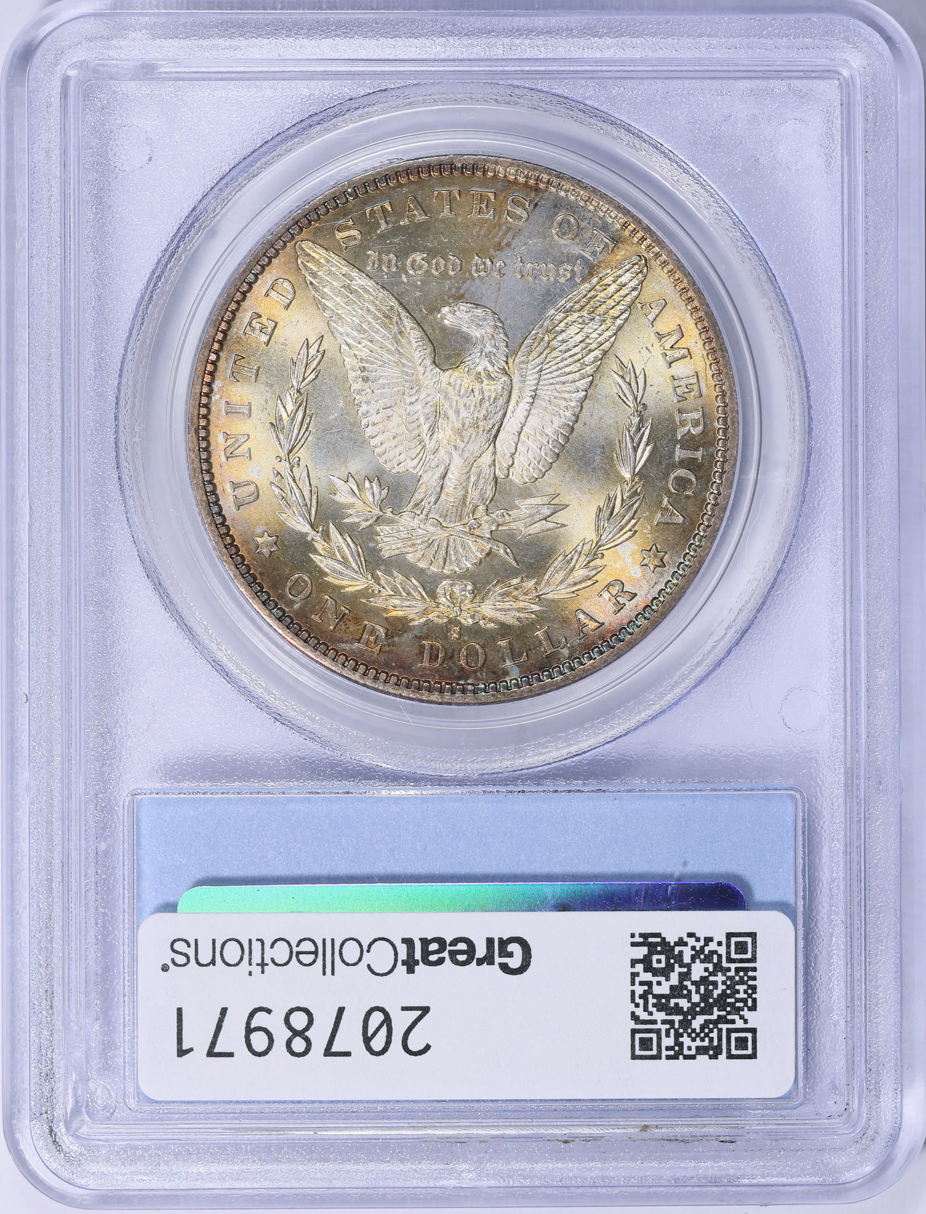 1887-S Morgan Silver Dollar PCGS MS-65+ (CAC Green) (Toned) (Simpson ...