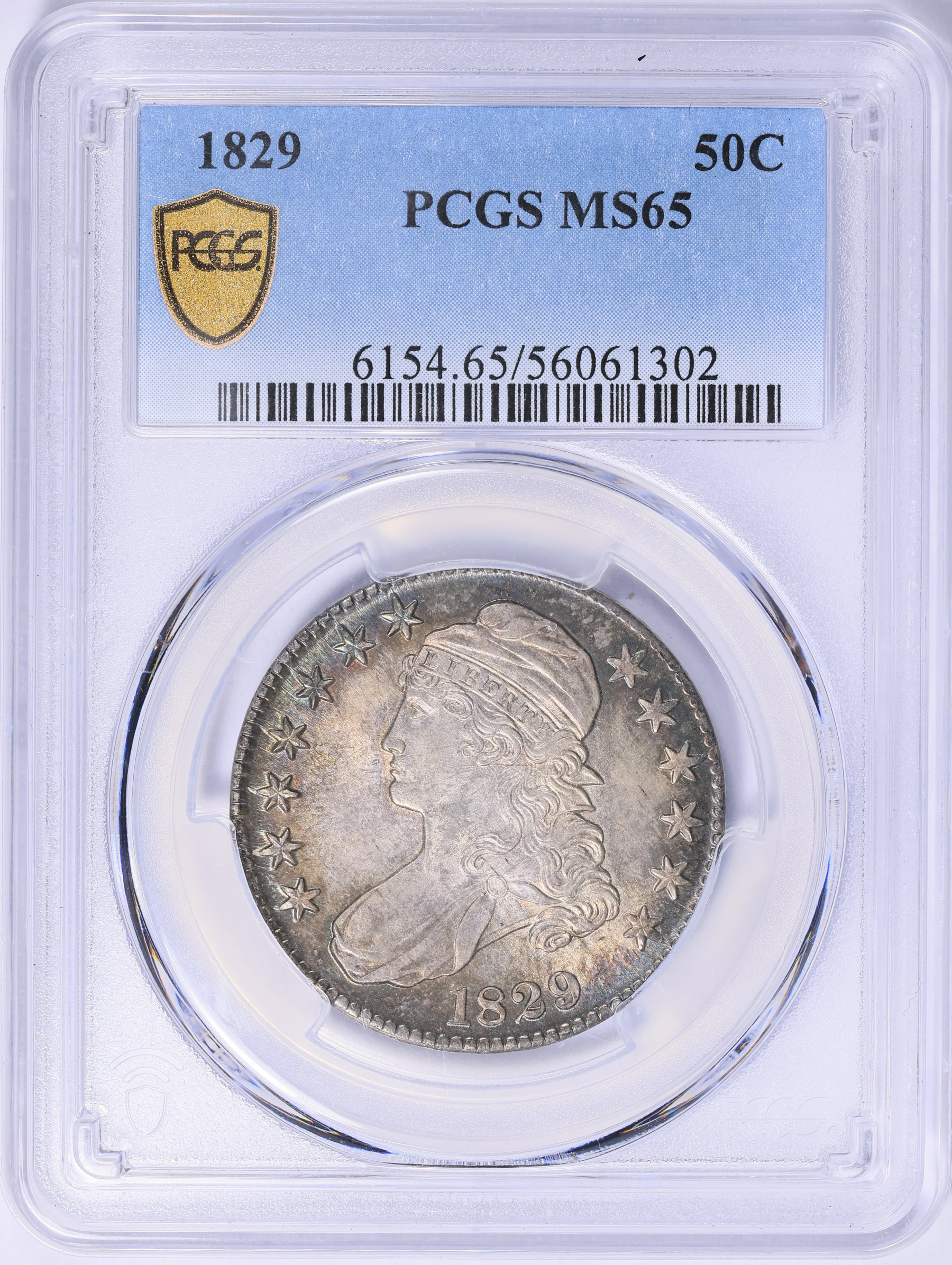 1829 Capped Bust Half Dollar PCGS MS-65 (Toned) (Item 2079025 ...