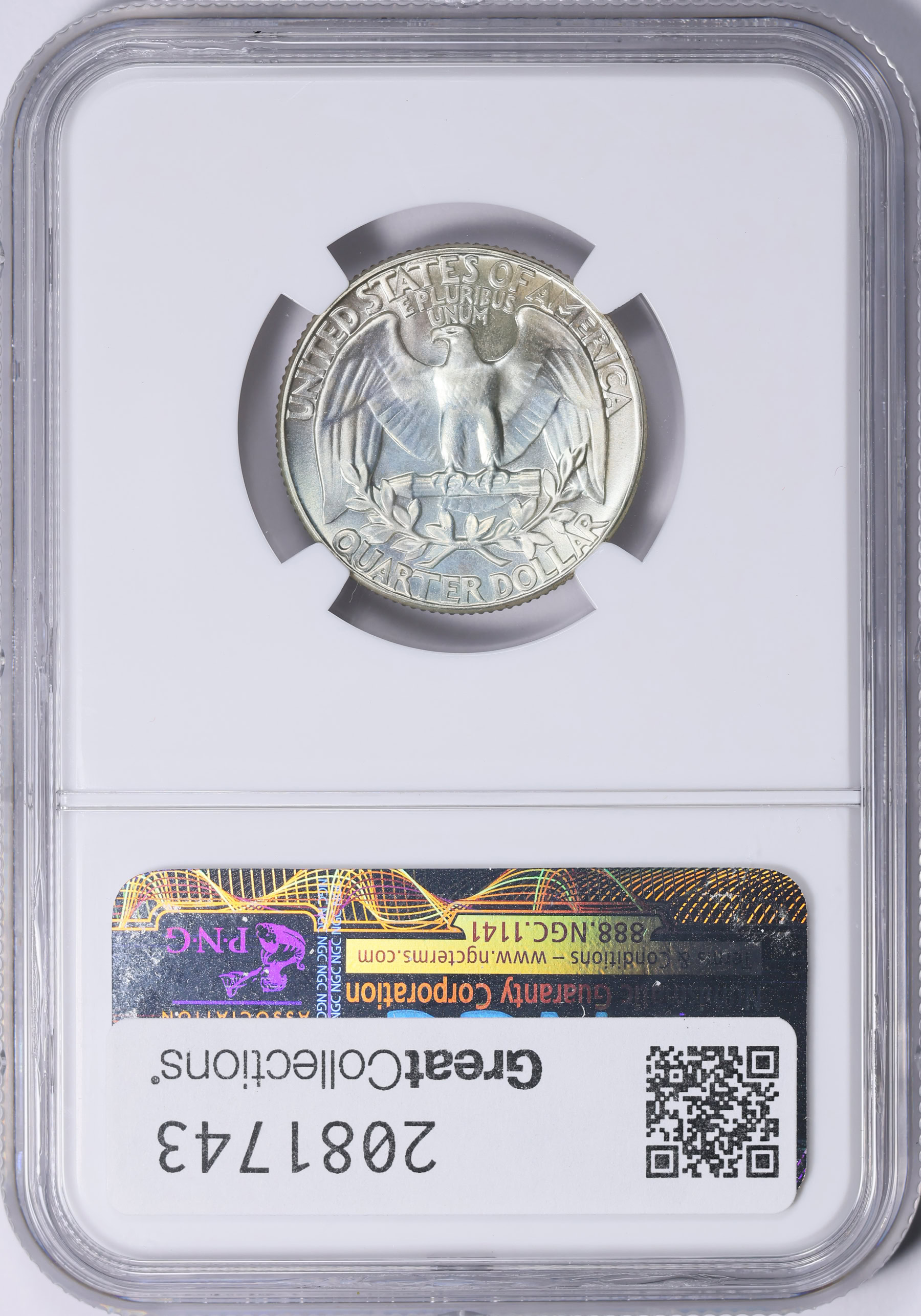 1950 Washington Quarter NGC Proof-67 (Eric P. Newman Collection) (Item ...