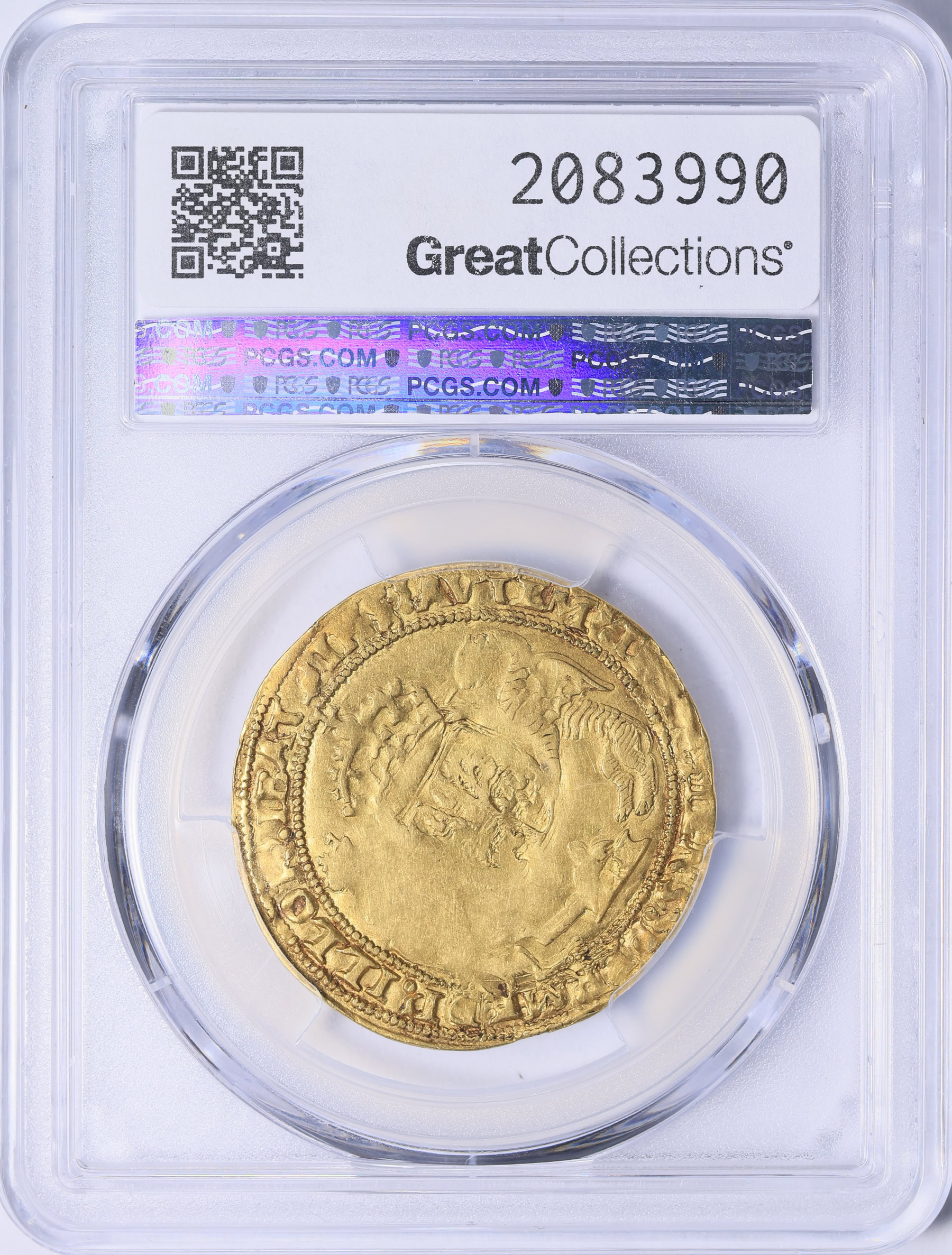 Great Britain ND (1547-51) Gold 1/2 Sovereign of Edward VI In the Name ...