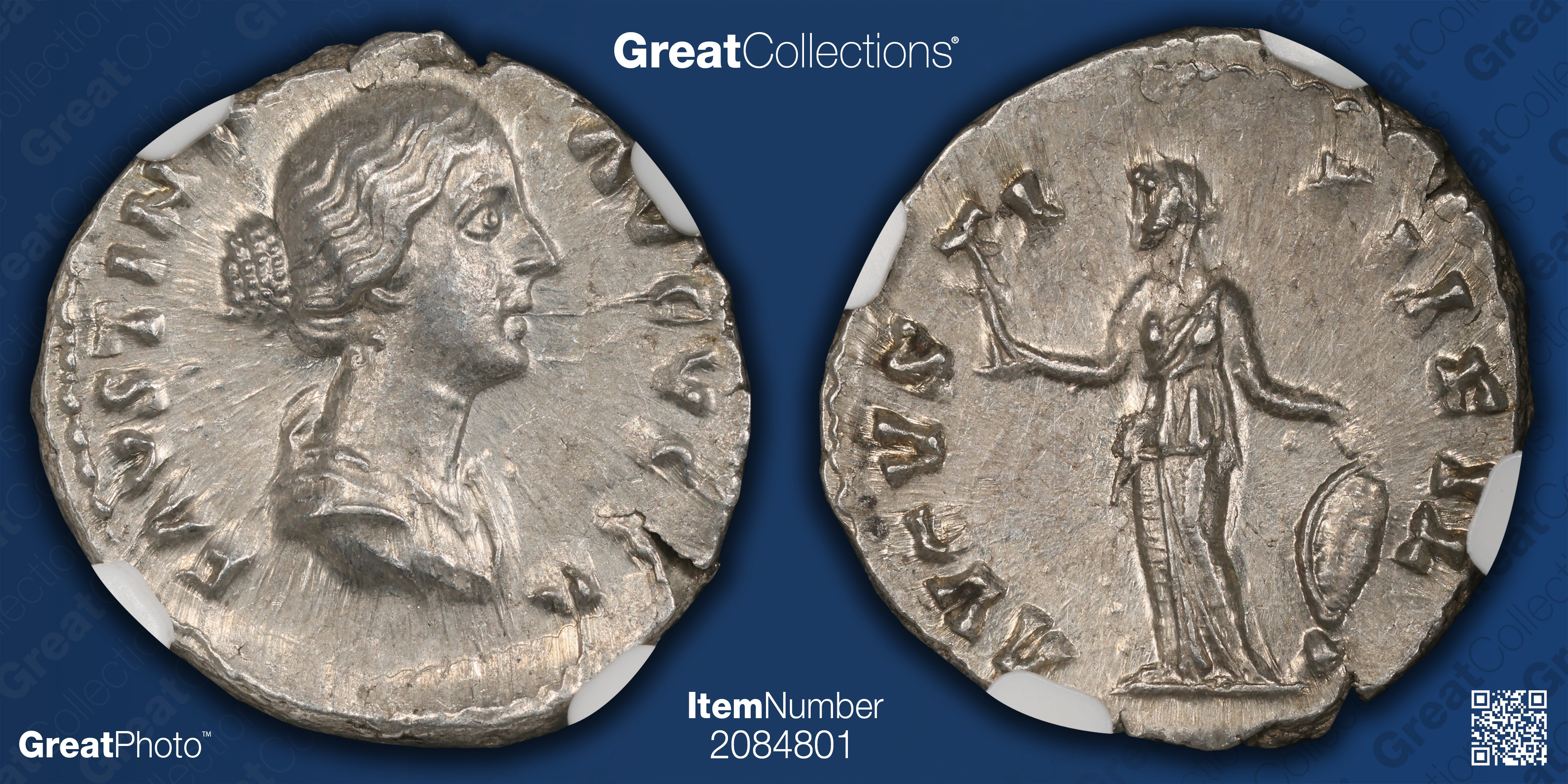 Ancient Roman Empire, Faustina Junior Augusta (A.D. 147-176) c.A.D. 165 ...
