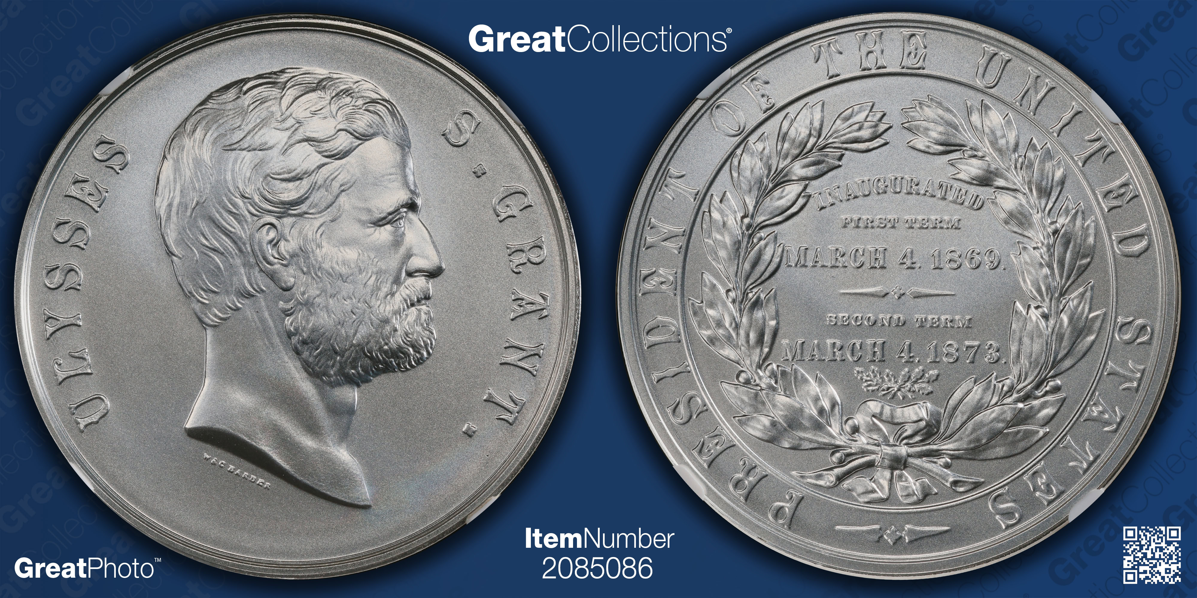 ND (2023) Silver Ulysses S. Grant Matte Finish U.S. Mint Medal NGC MS ...