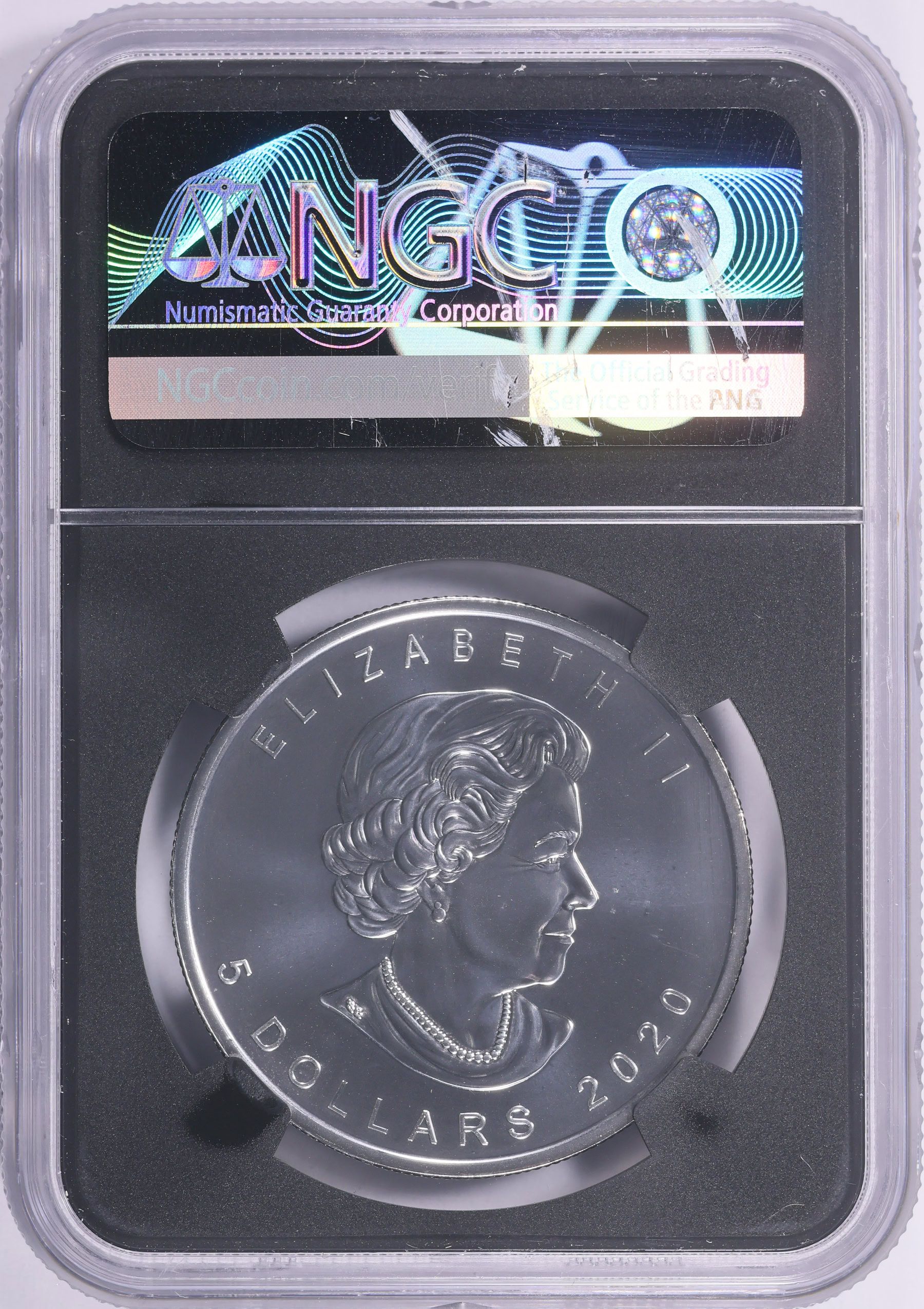 Canada 2020-W Silver $5 Maple Leaf Burnished KM-1601 First Releases NGC ...