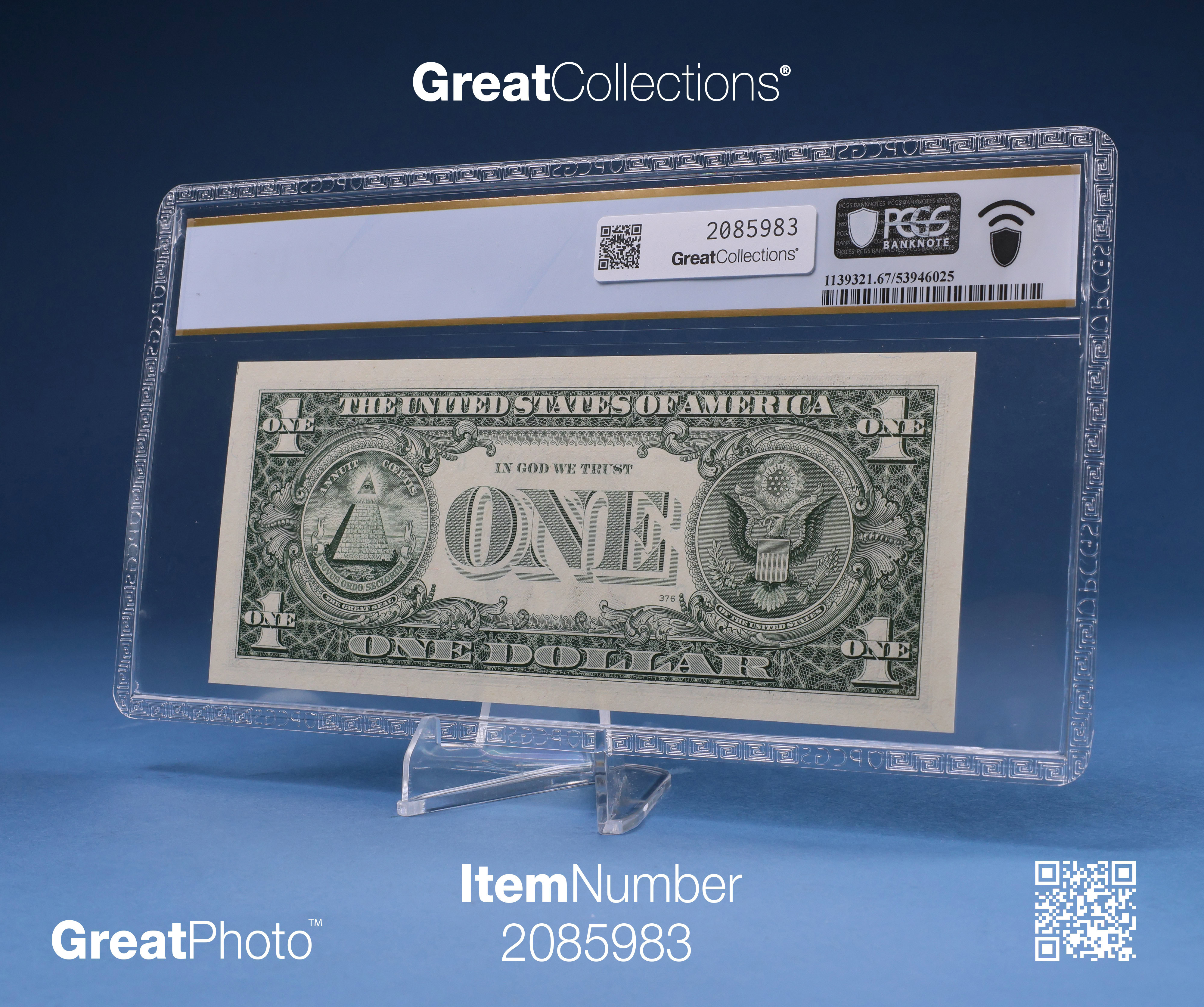 Fr. 1919-G (GD Block) 1993 $1 Chicago Federal Reserve Note *Solid 7s ...