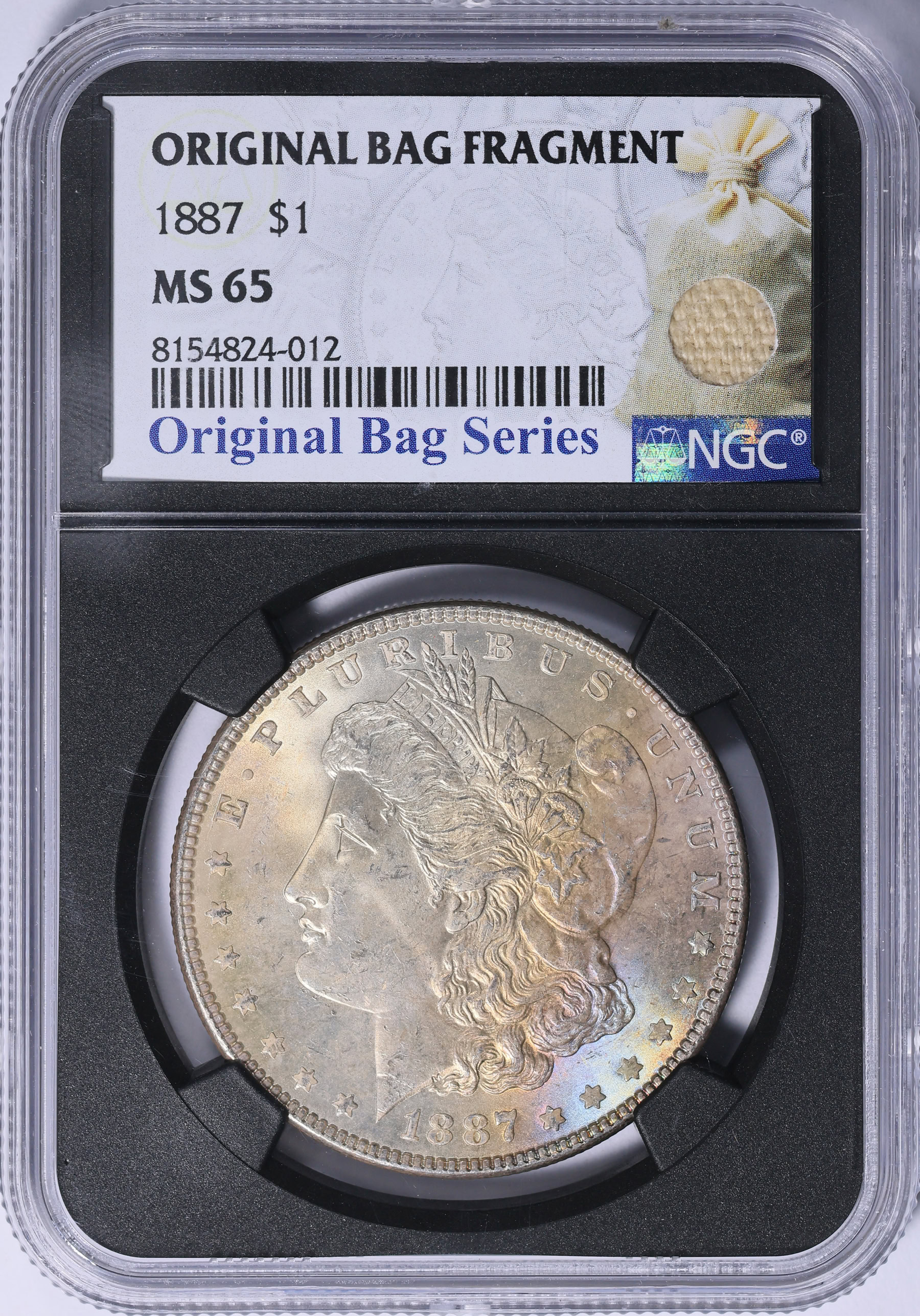 1887 Morgan Silver Dollar NGC MS-65 (Black Retro Holder) (Original Bag ...