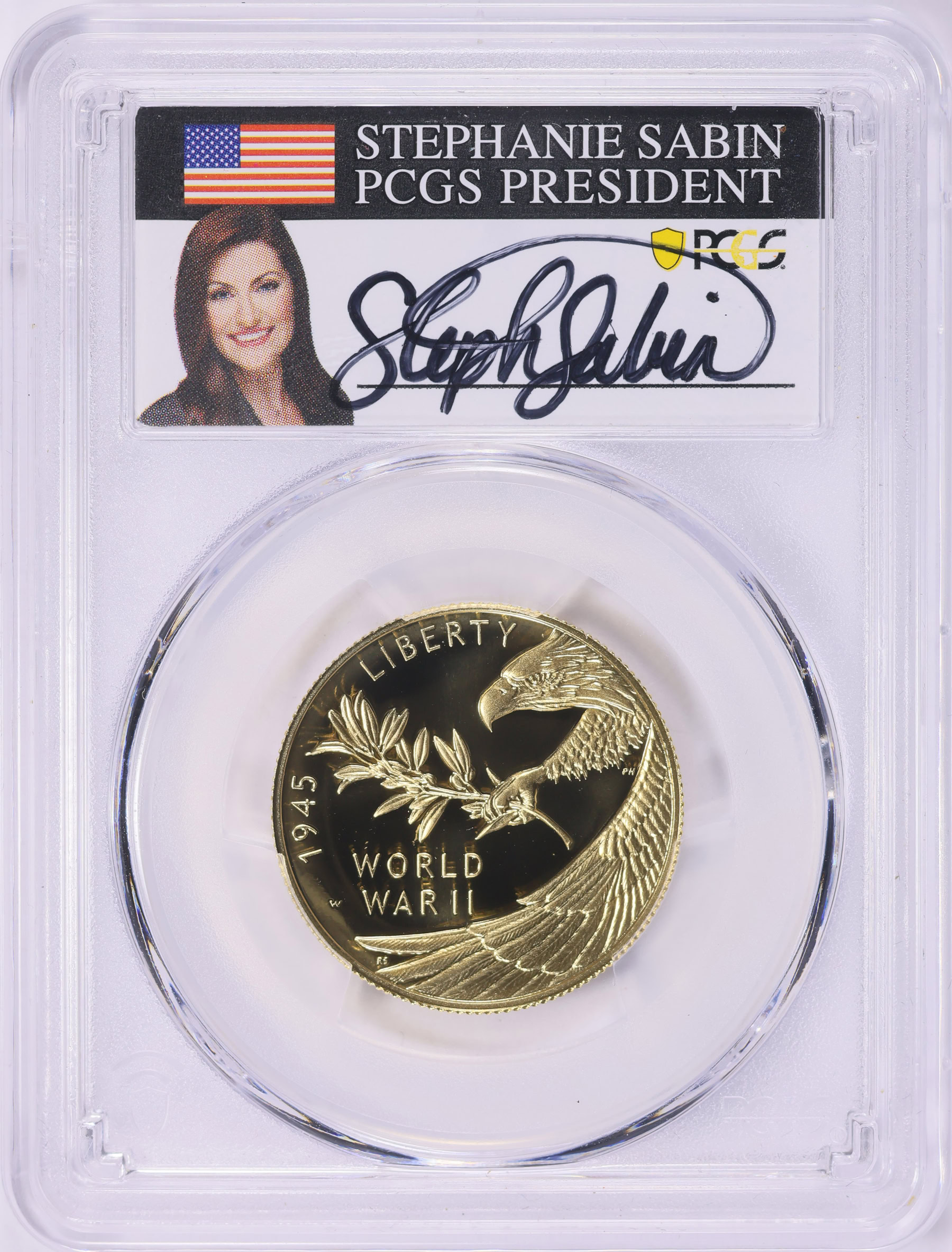 2020-W End of World War II 75th Anniversary Gold $25 PCGS Proof-70 DCAM ...