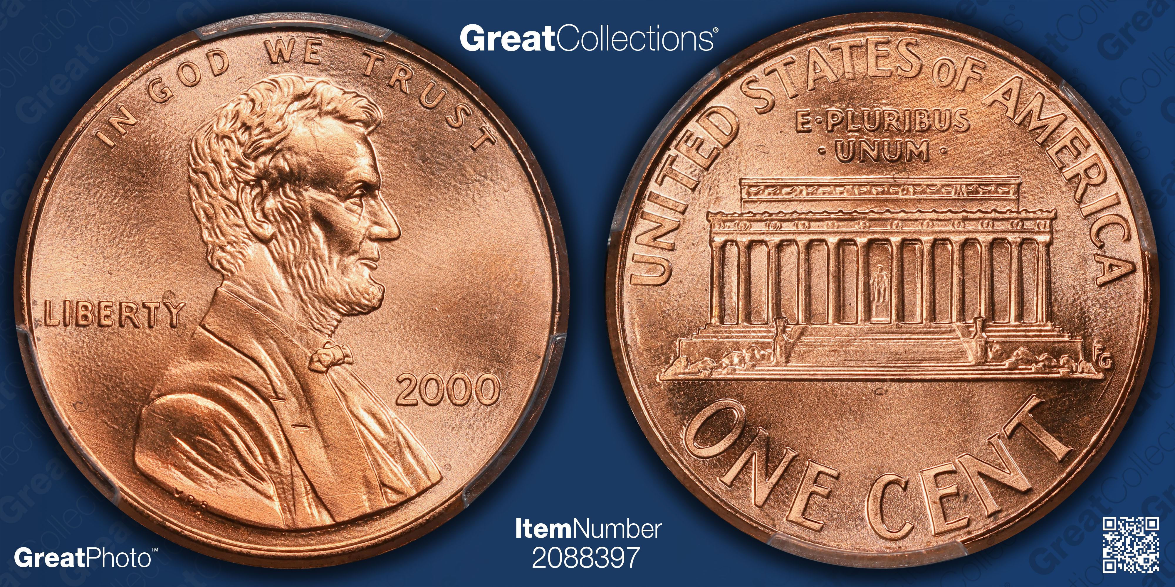 2000 Lincoln Cent From Cheerios Promotion PCGS MS-67 RD (Item 2088397 ...