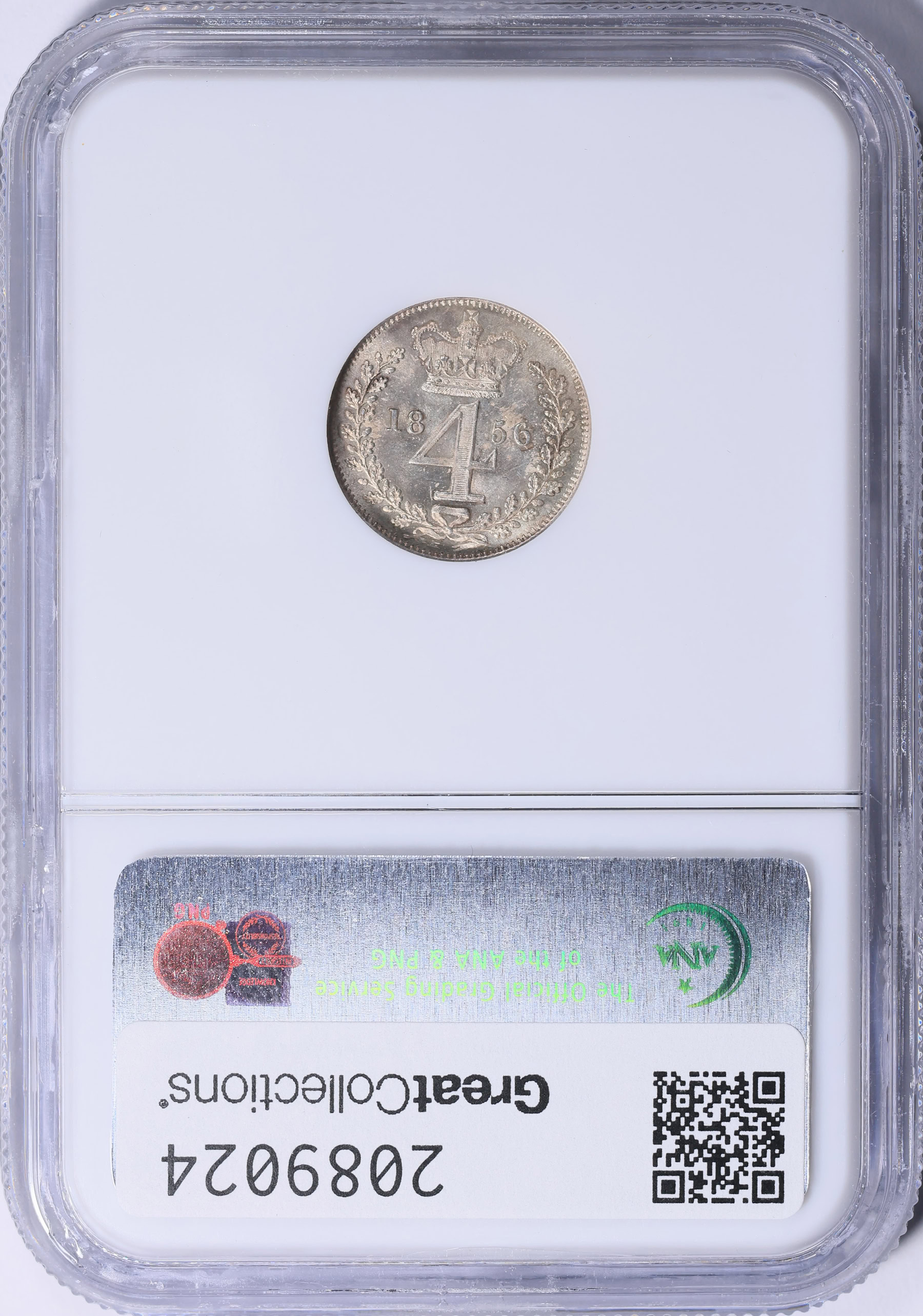 Great Britain 1856 Silver Maundy 4 Pence KM-732 NGC MS-64 (Item 2089024 ...