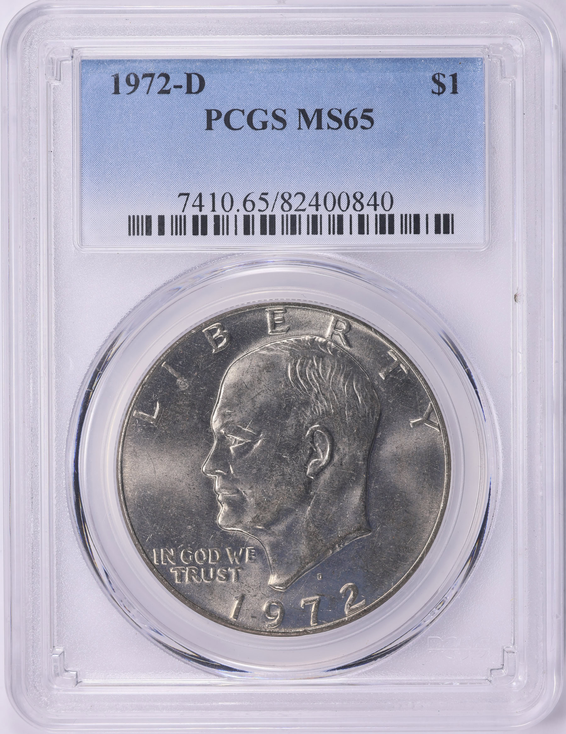 1972-D Eisenhower Dollar PCGS MS-65 (Item 2089127) | GreatCollections ...