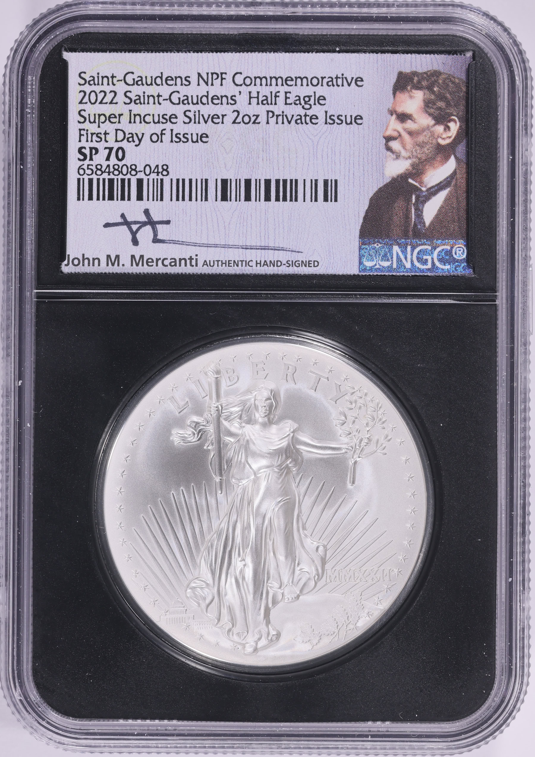 2022 Silver 2oz Saint-Gaudens Half Eagle Super Incuse National Park ...
