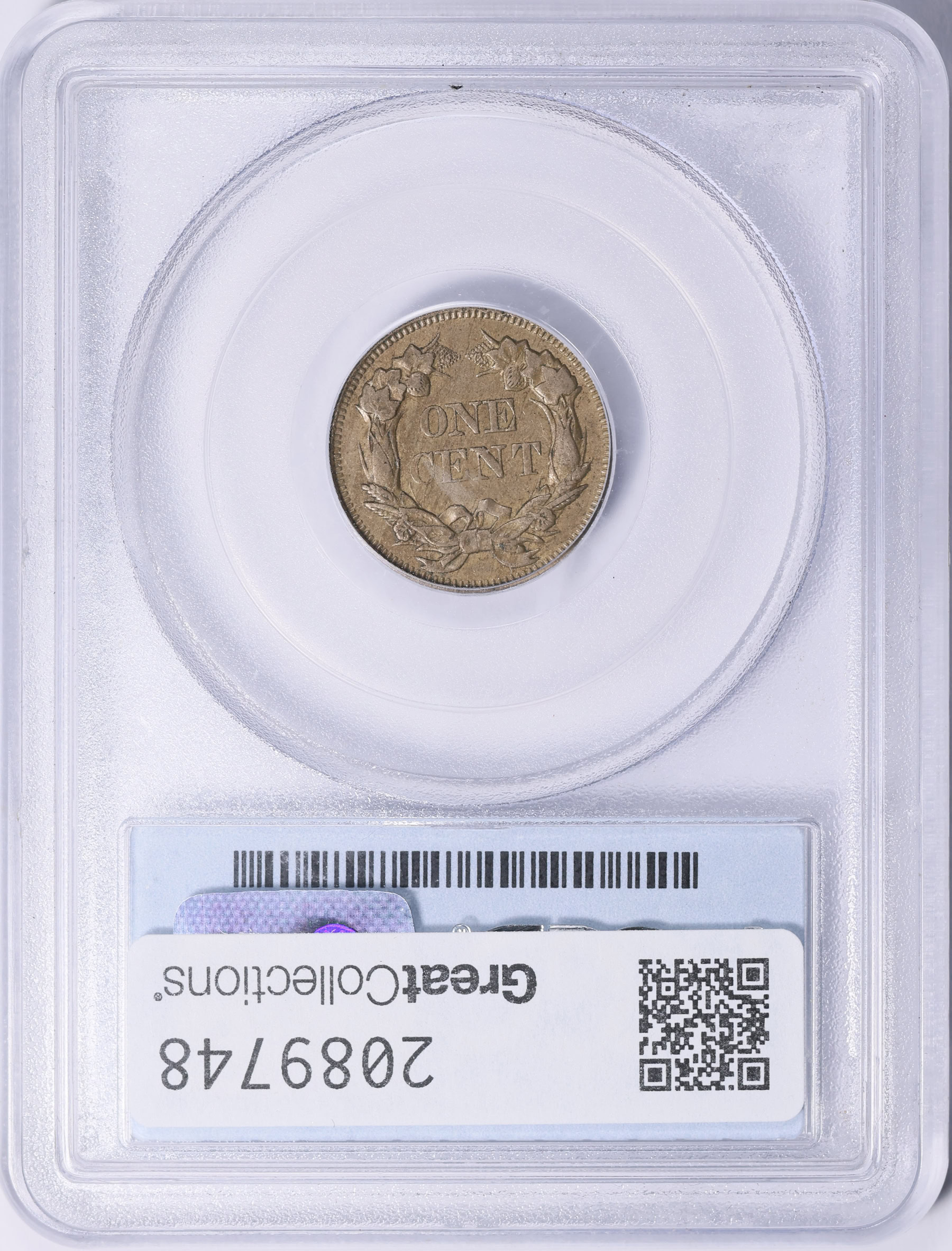 1857 Flying Eagle Cent PCGS AU-50 (Item 2089748) | GreatCollections ...