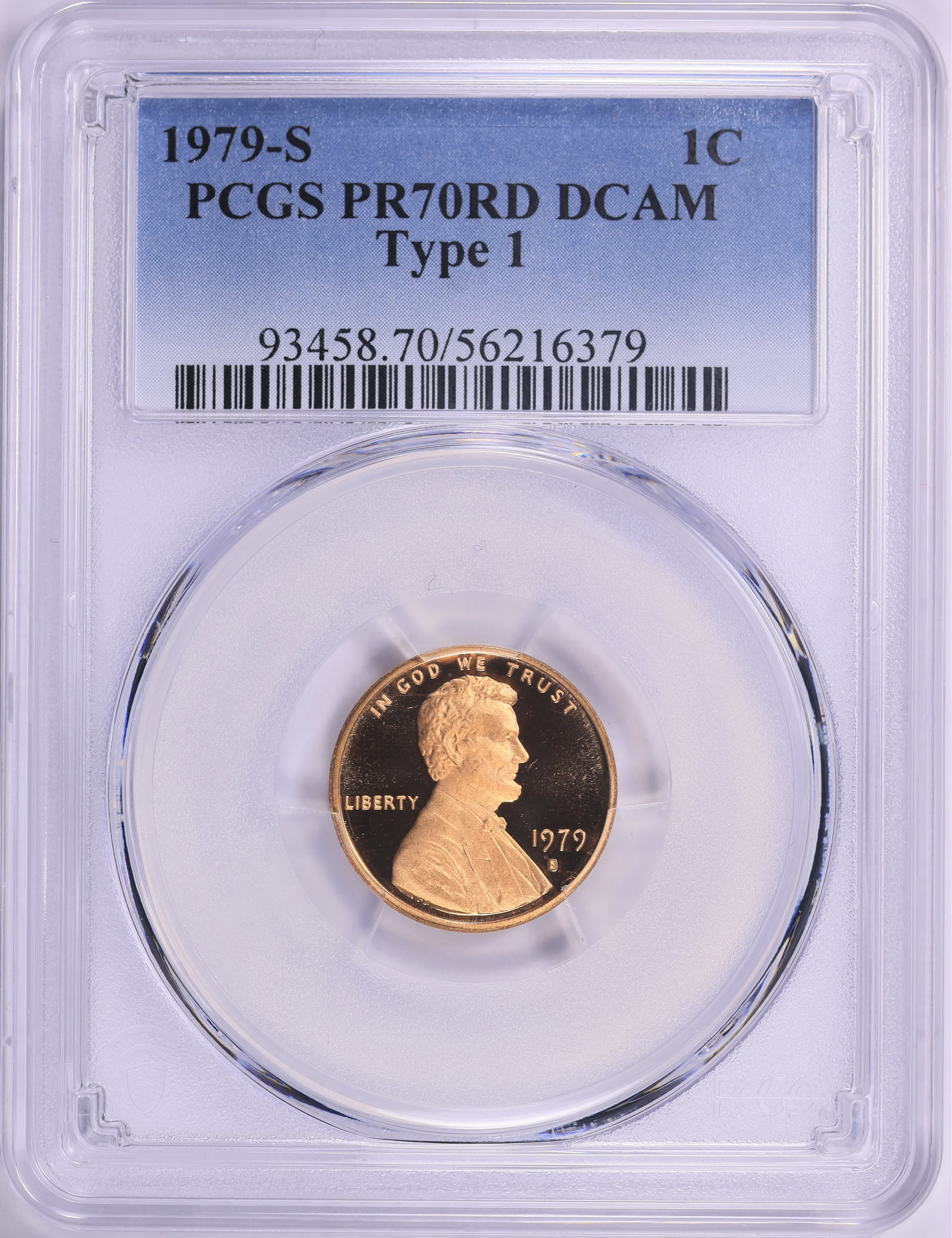1979-S Lincoln Cent Type 1 PCGS Proof-70 RD DCAM (Item 2094335 ...