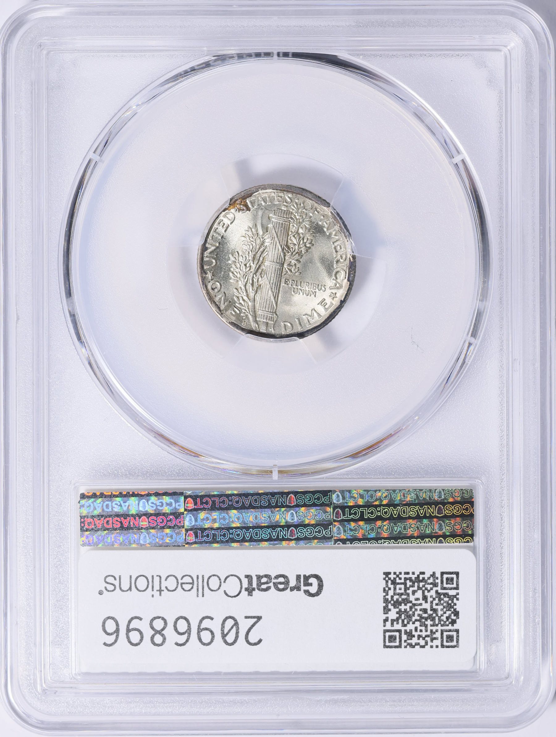 1925-D Mercury Dime PCGS MS-66 FB (Item 2096896) | GreatCollections ...