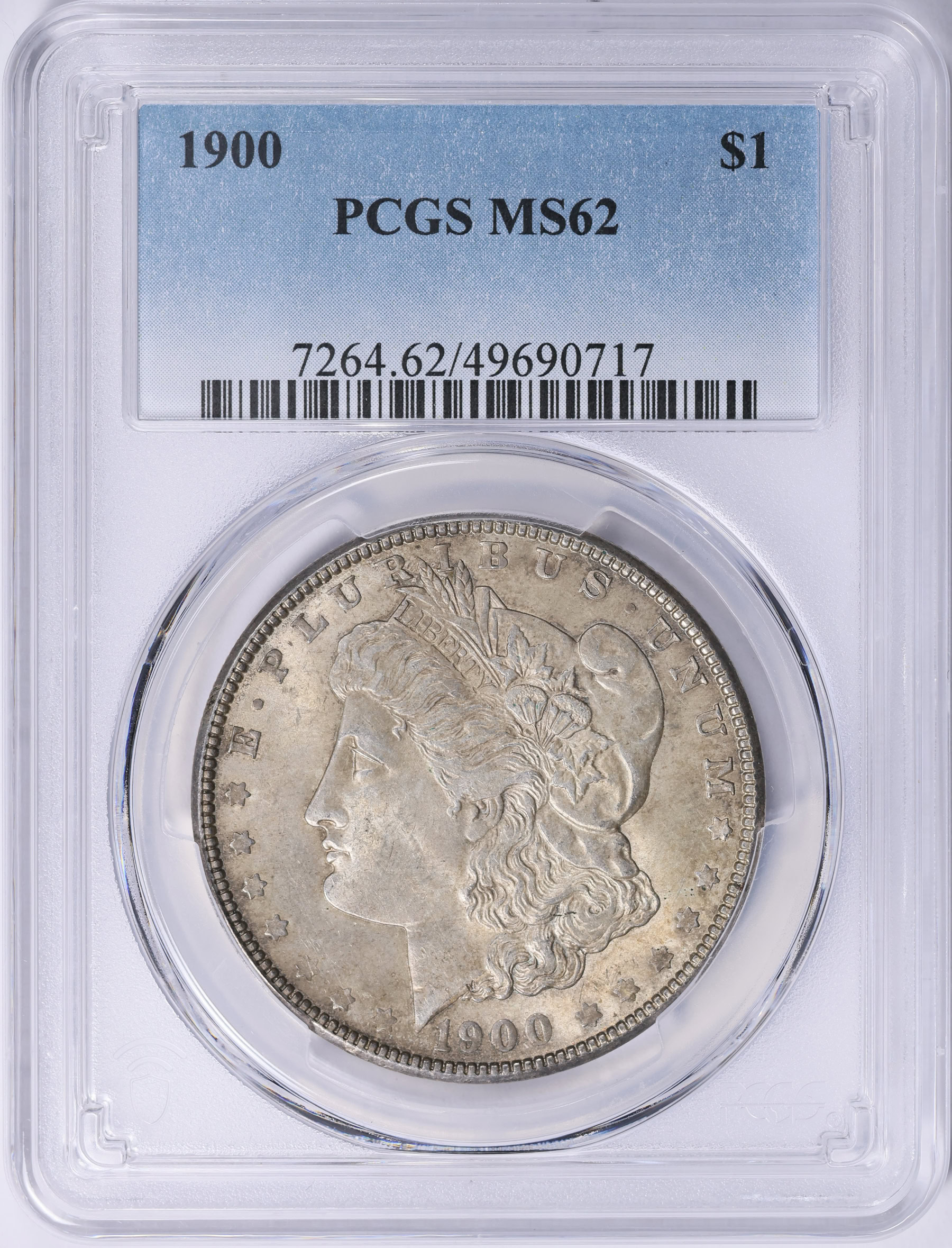 1900 Morgan Silver Dollar PCGS MS-62 (Item 2097041) | GreatCollections ...