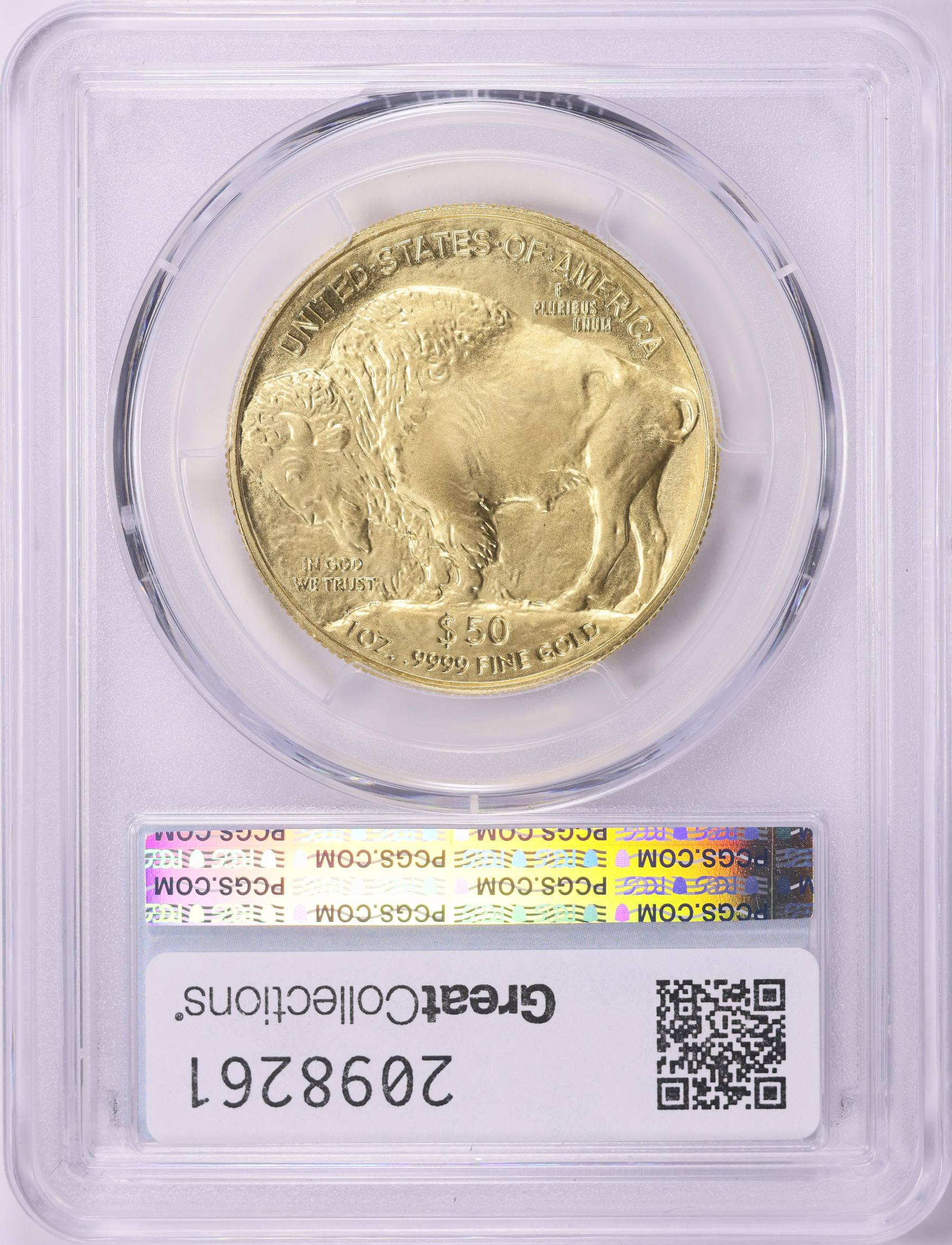 2025 $50 One-Ounce Gold American Buffalo First Day of Issue PCGS MS-70 ...