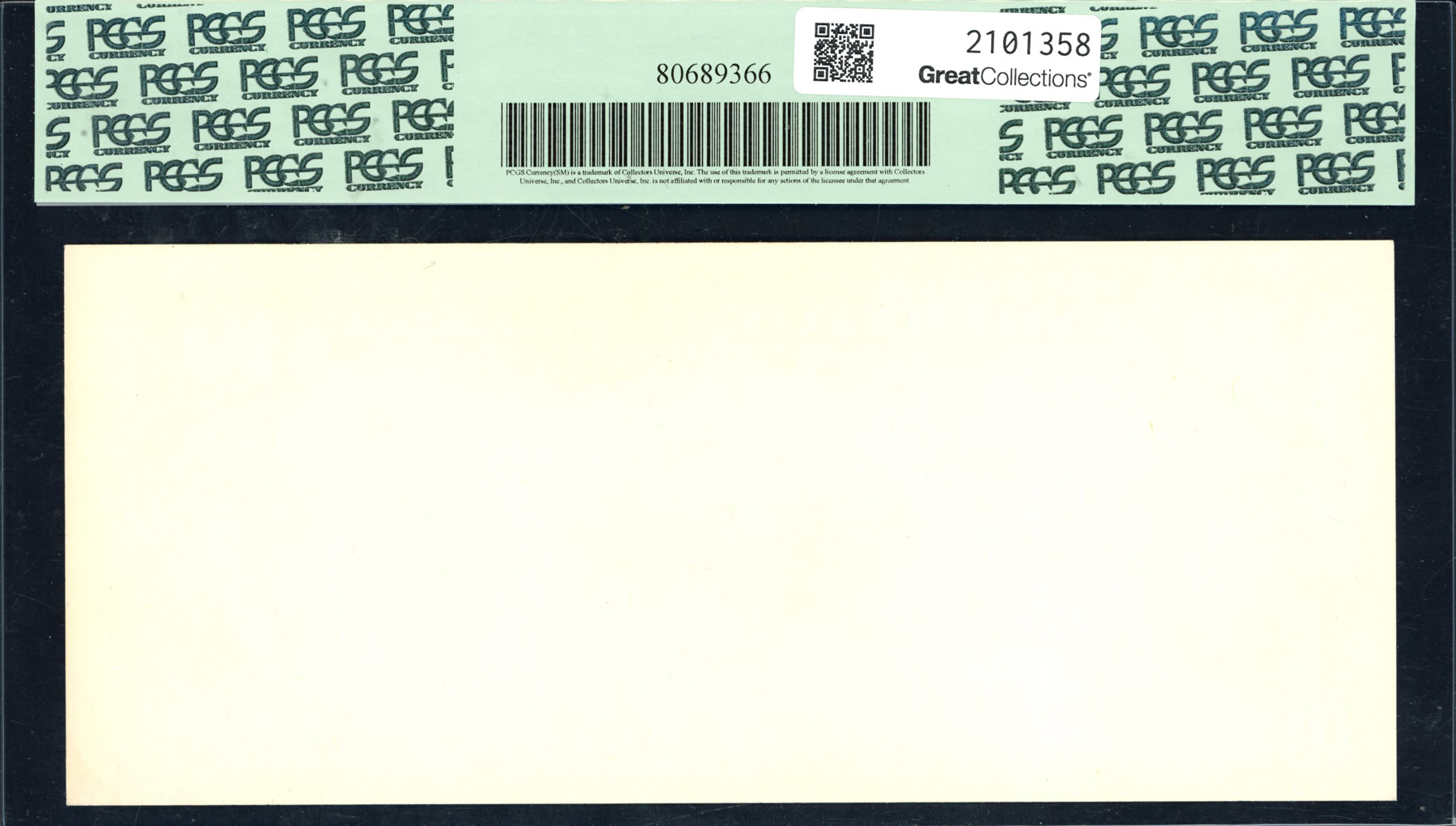 Fr. 116 1901 $10 Legal Tender Note Intaglio Face Impression From ...