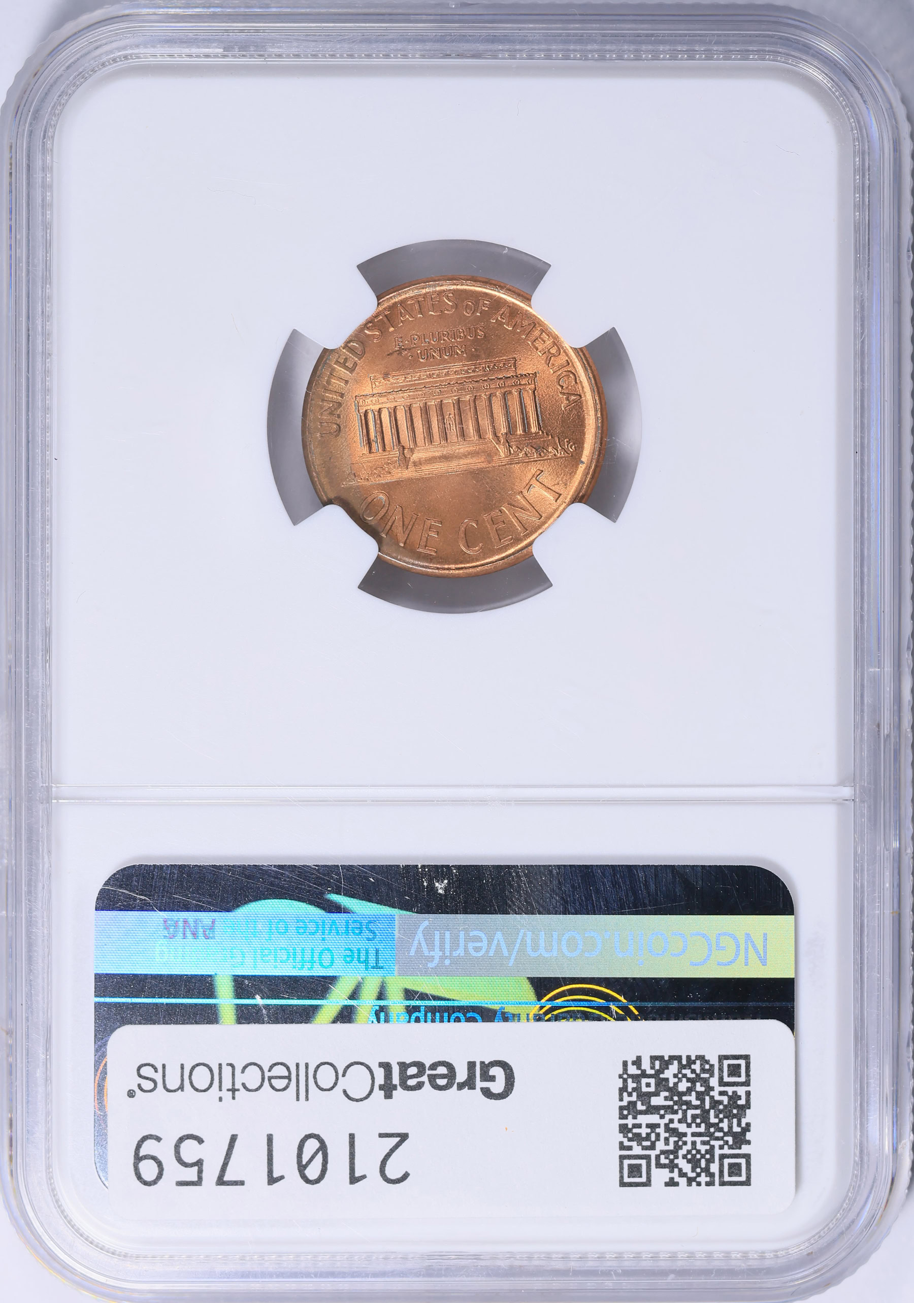 Mint Error 1995 Lincoln Cent Broadstruck NGC Uncirculated (Don't Tread ...