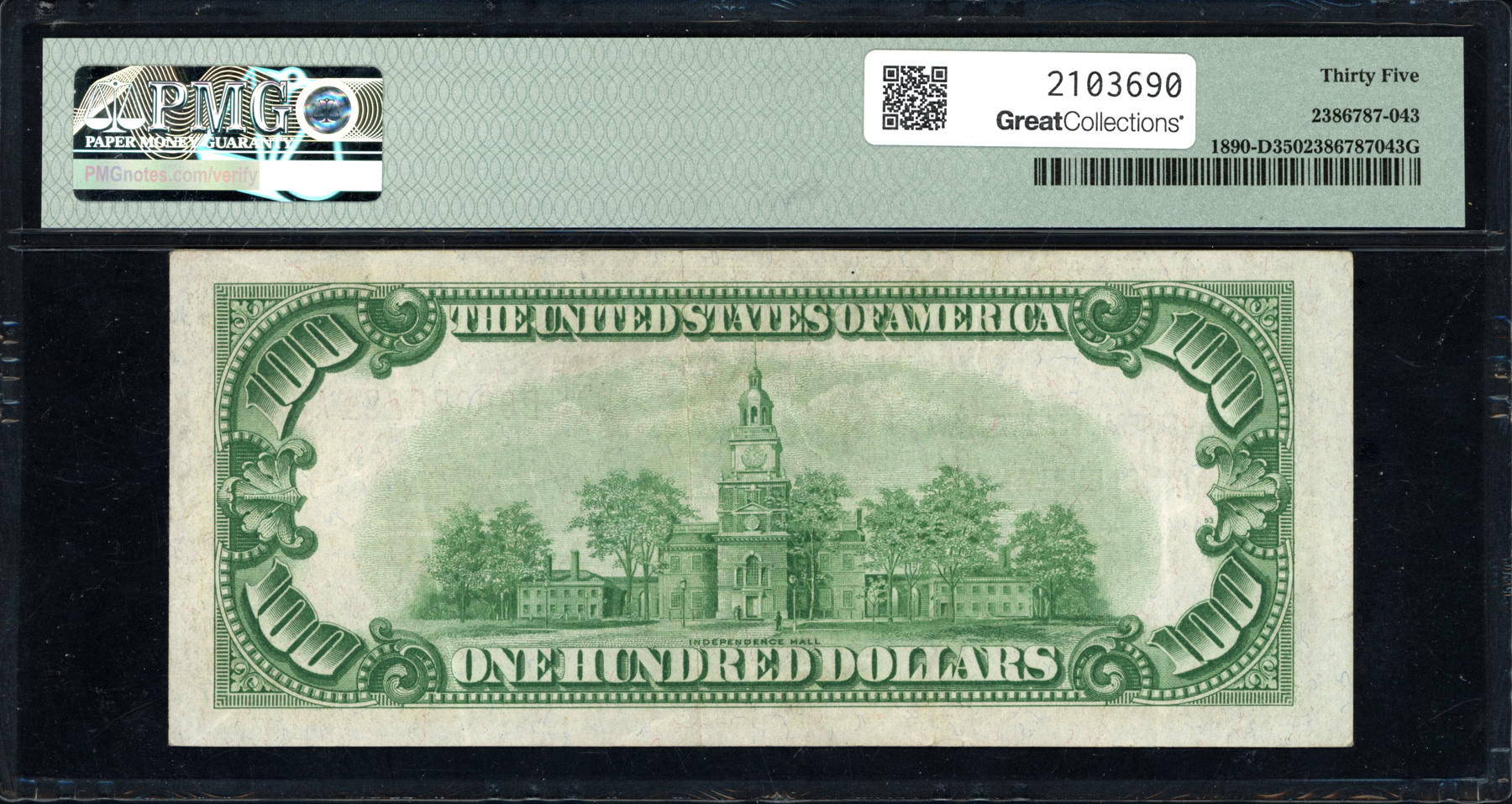 Fr. 1890-D 1929 $100 Cleveland Federal Reserve Bank Note Jones / Woods ...