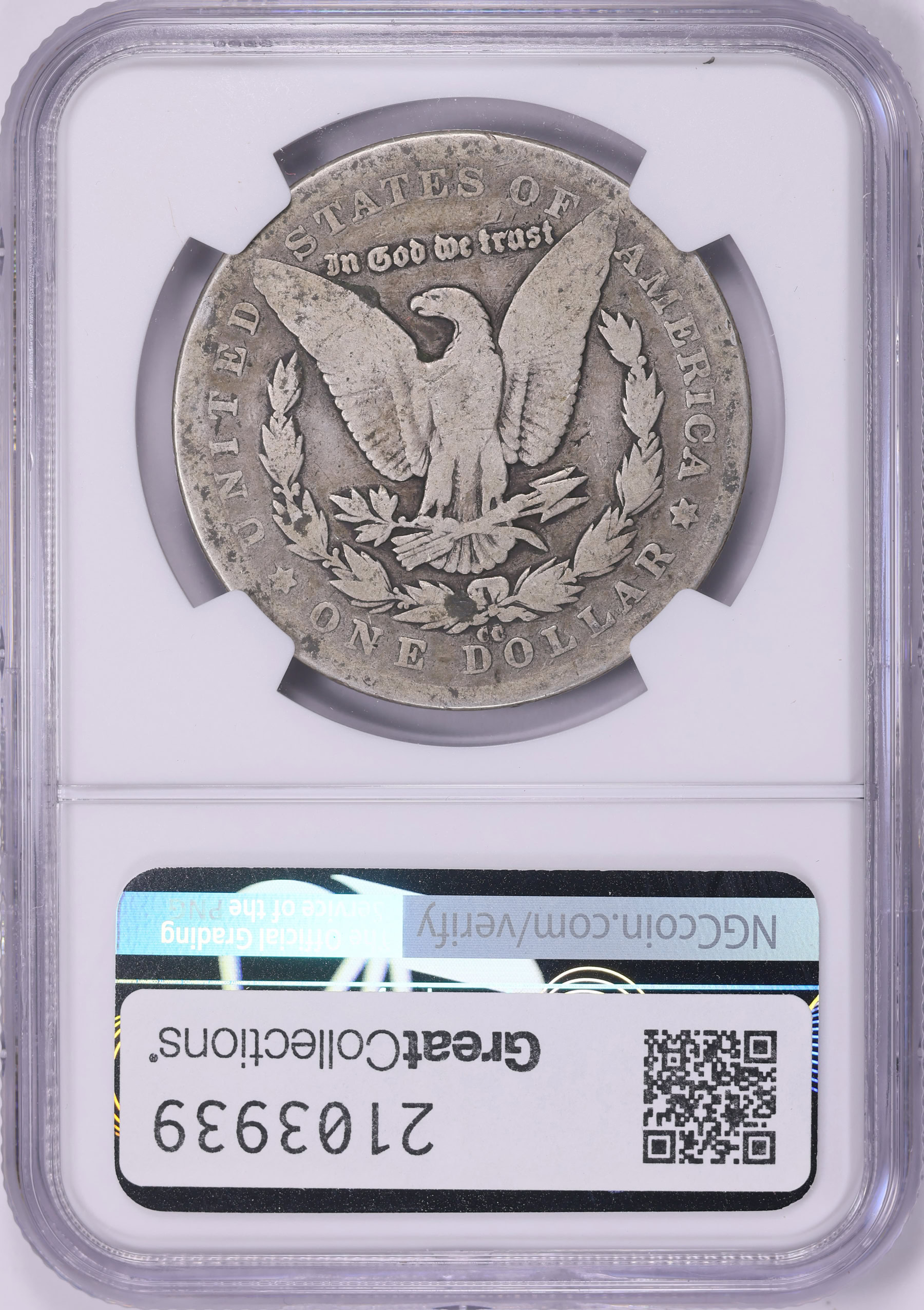 1879-CC Morgan Silver Dollar Capped CC VAM-3 *Top 100* NGC G-04 (Item ...