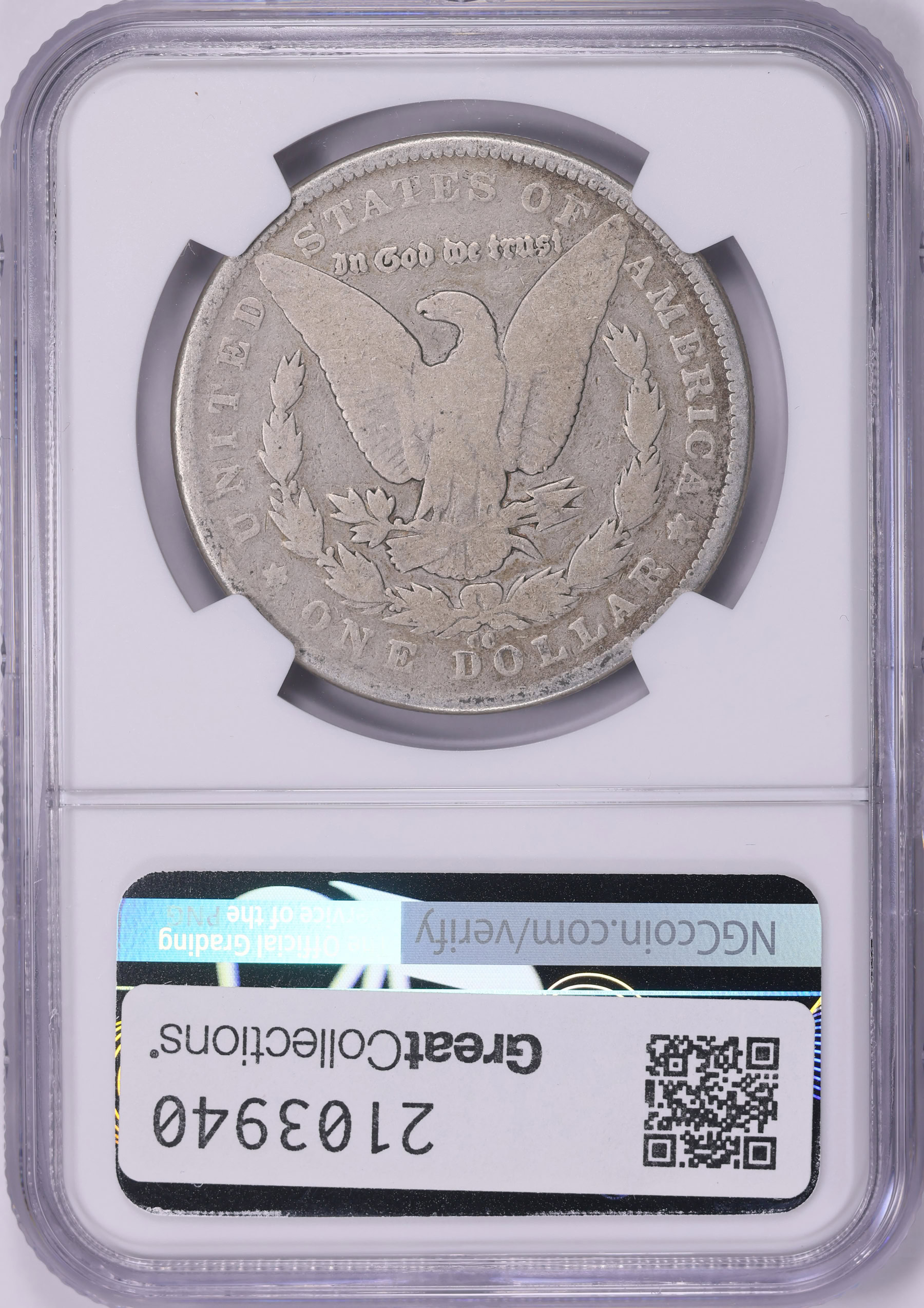 1879-CC Morgan Silver Dollar Capped CC VAM-3 *Top 100* NGC G-04 (Item ...