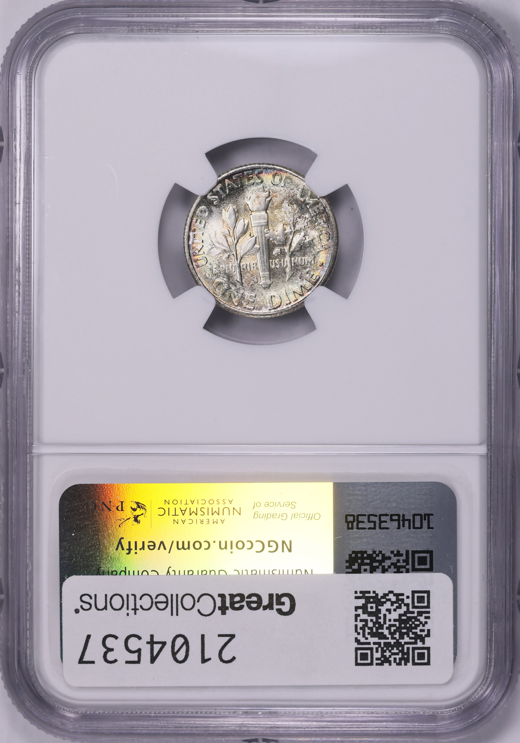 1949-S Roosevelt Dime NGC MS-67+ (Toned) (Item 2104537 ...