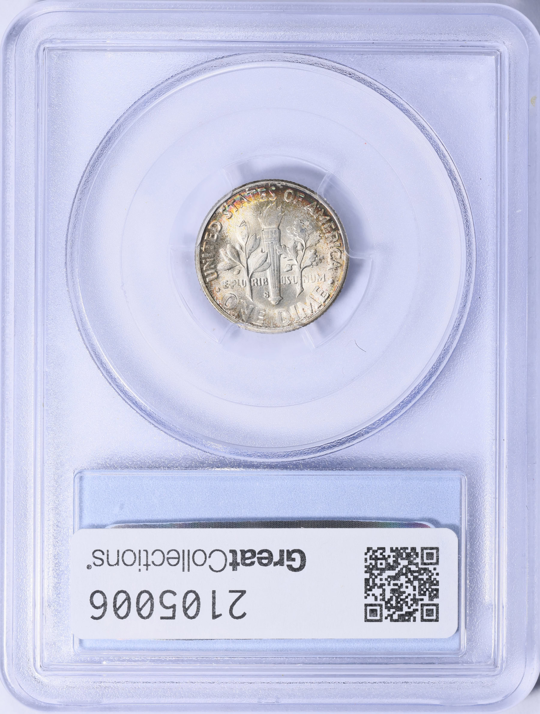 1951-S Roosevelt Dime PCGS MS-66+ FB (Toned) (Item 2105006 ...