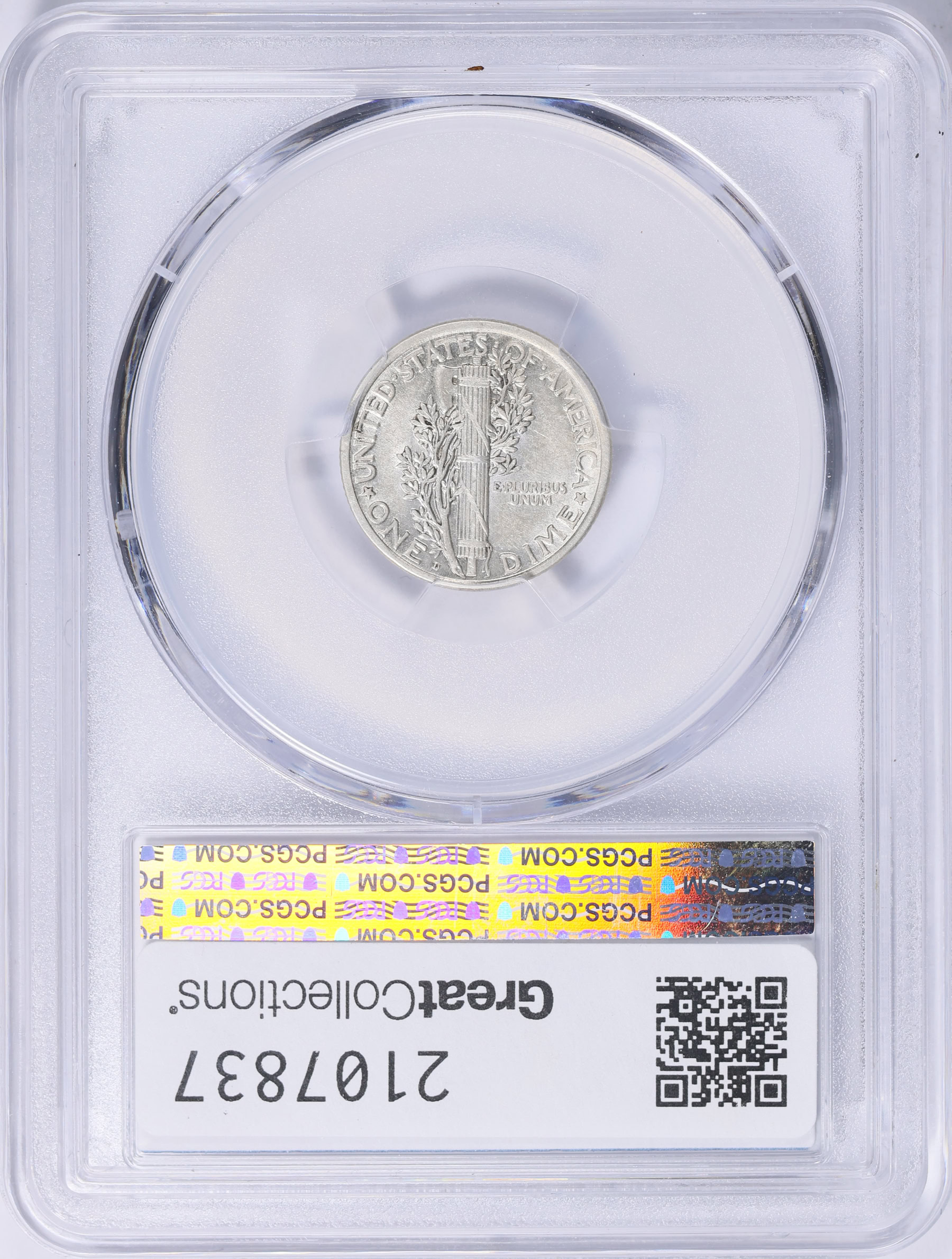 1920-D Mercury Dime PCGS AU-50 (Item 2107837) | GreatCollections Coin ...