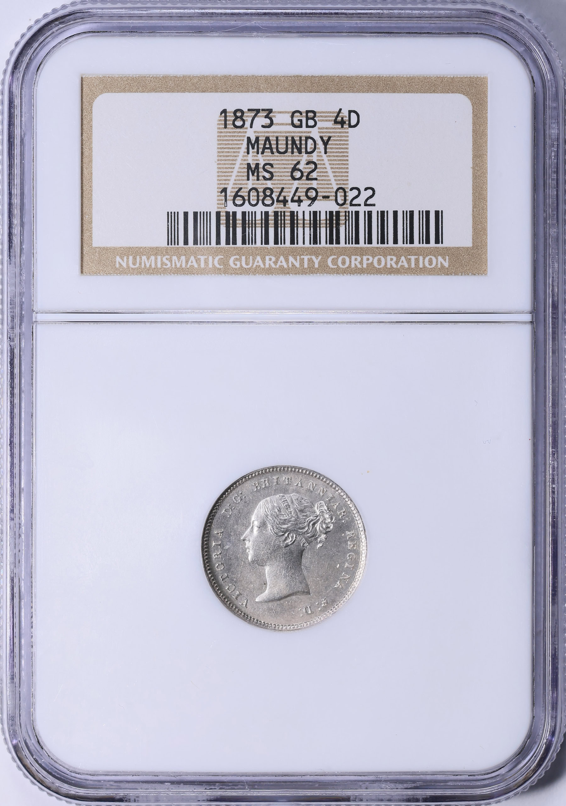 Great Britain 1873 Silver Maundy 4 Pence KM-732 NGC MS-62 (Item 2108917 ...
