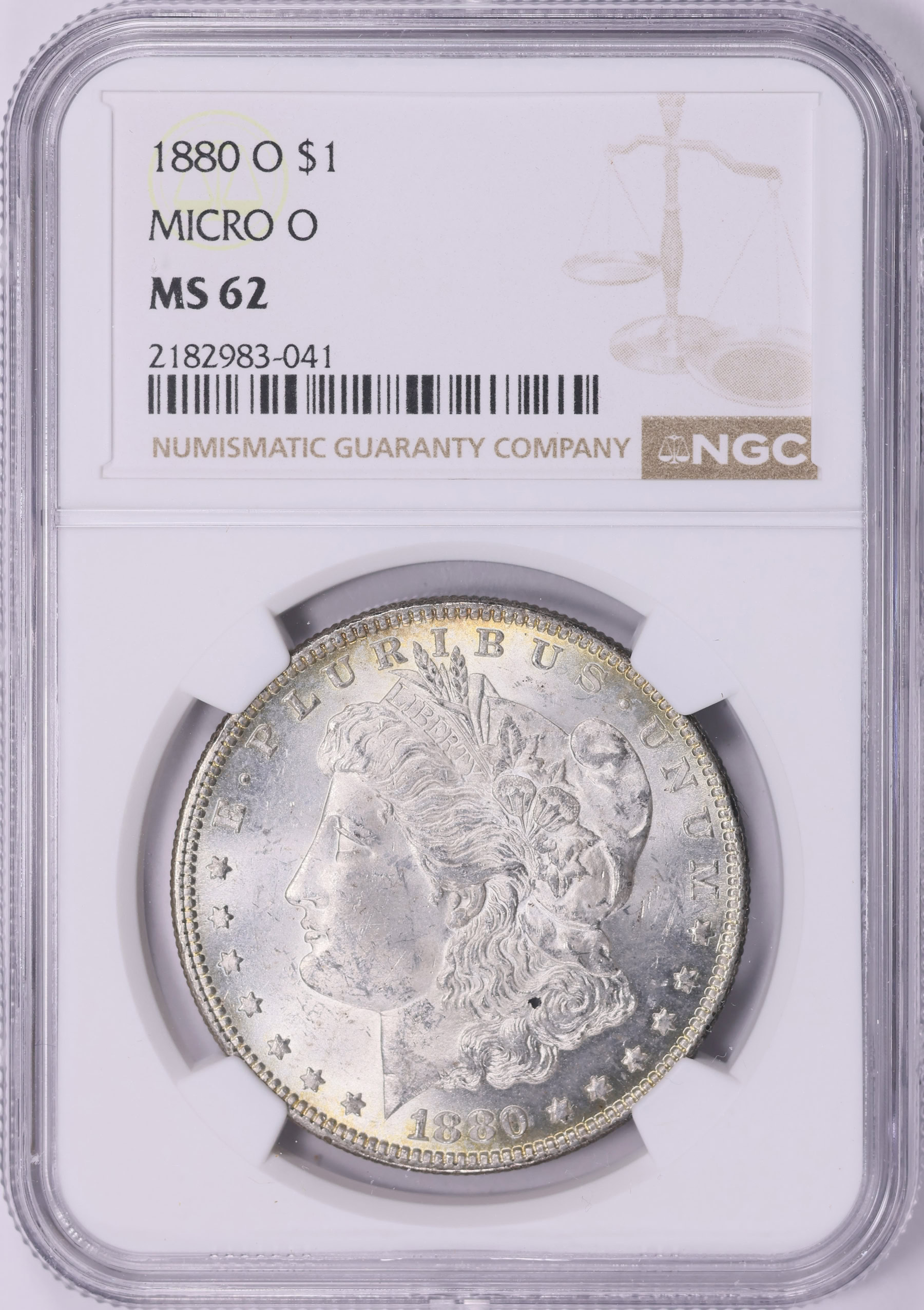 1880-O Morgan Silver Dollar Micro O NGC MS-62 (Item 2112253 ...