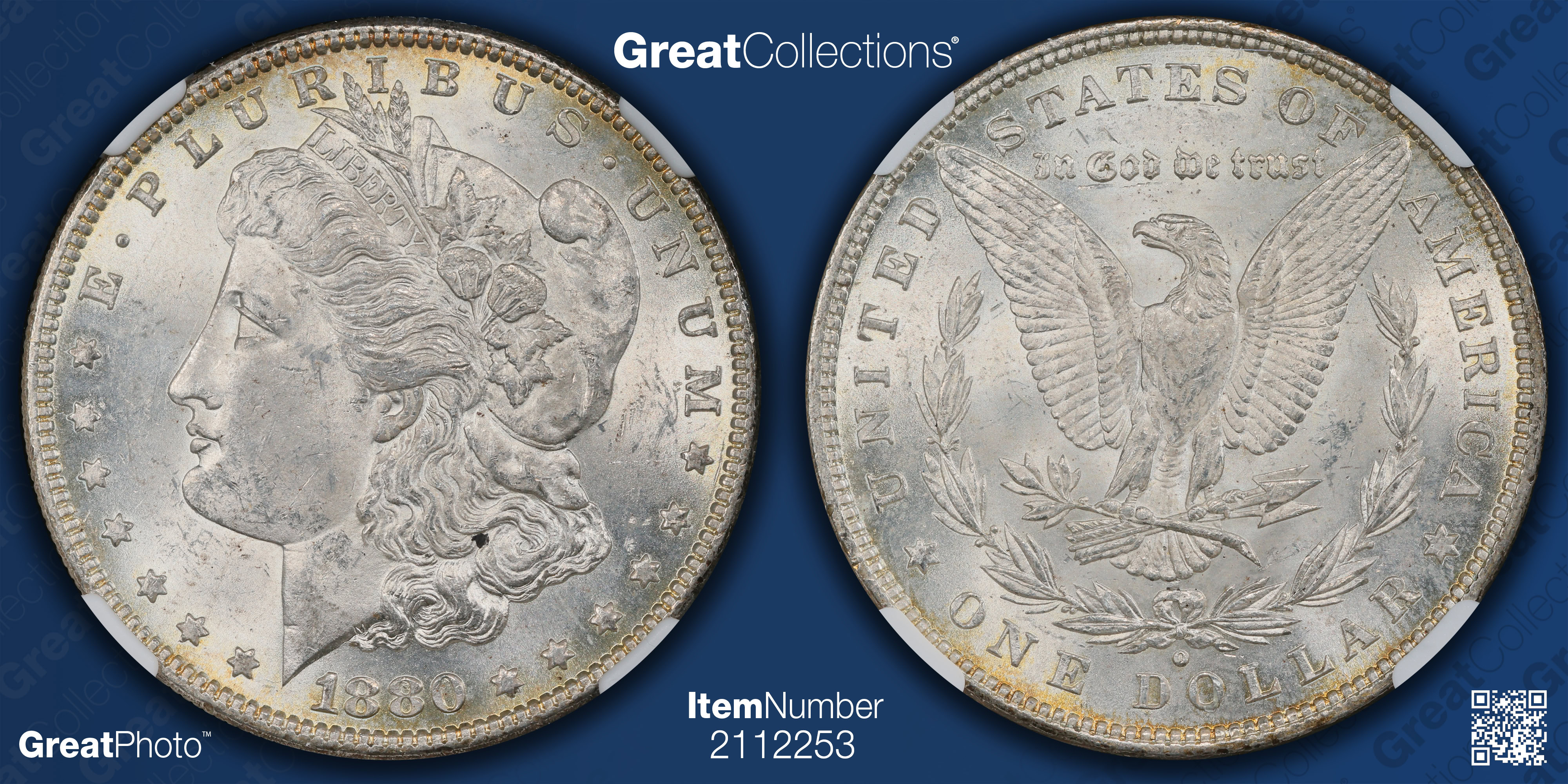 1880-O Morgan Silver Dollar Micro O NGC MS-62 (Item 2112253 ...