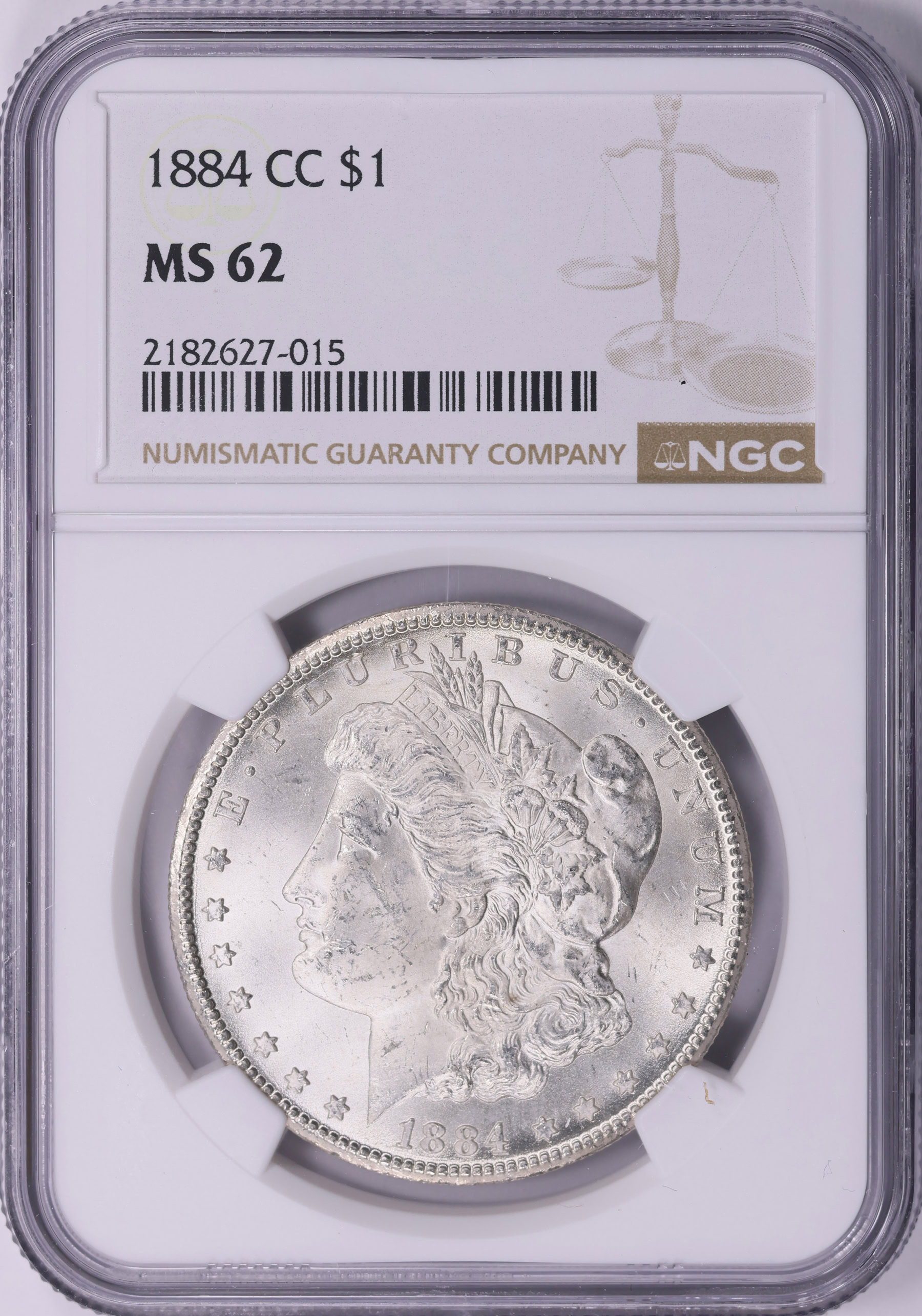 1884-CC Morgan Silver Dollar NGC MS-62 (Item 2115407 ...