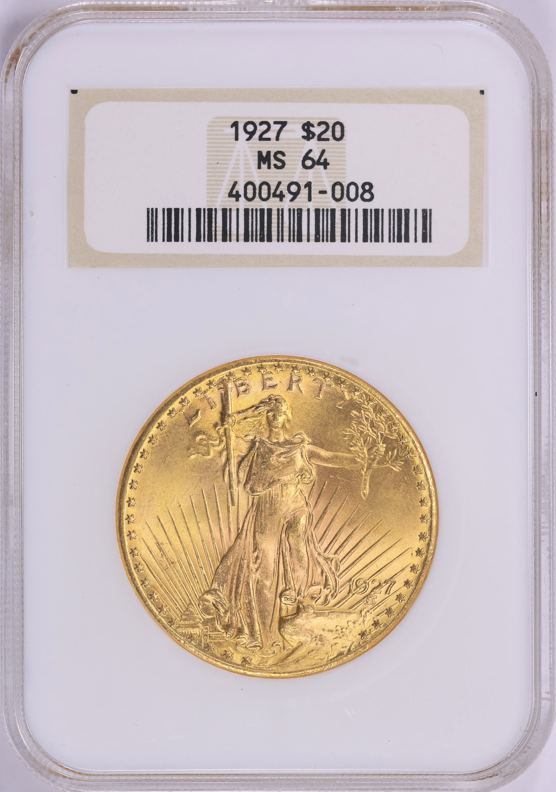 1927 Saint-Gaudens Gold Double Eagle NGC MS-64 OH (Item 2119047 ...