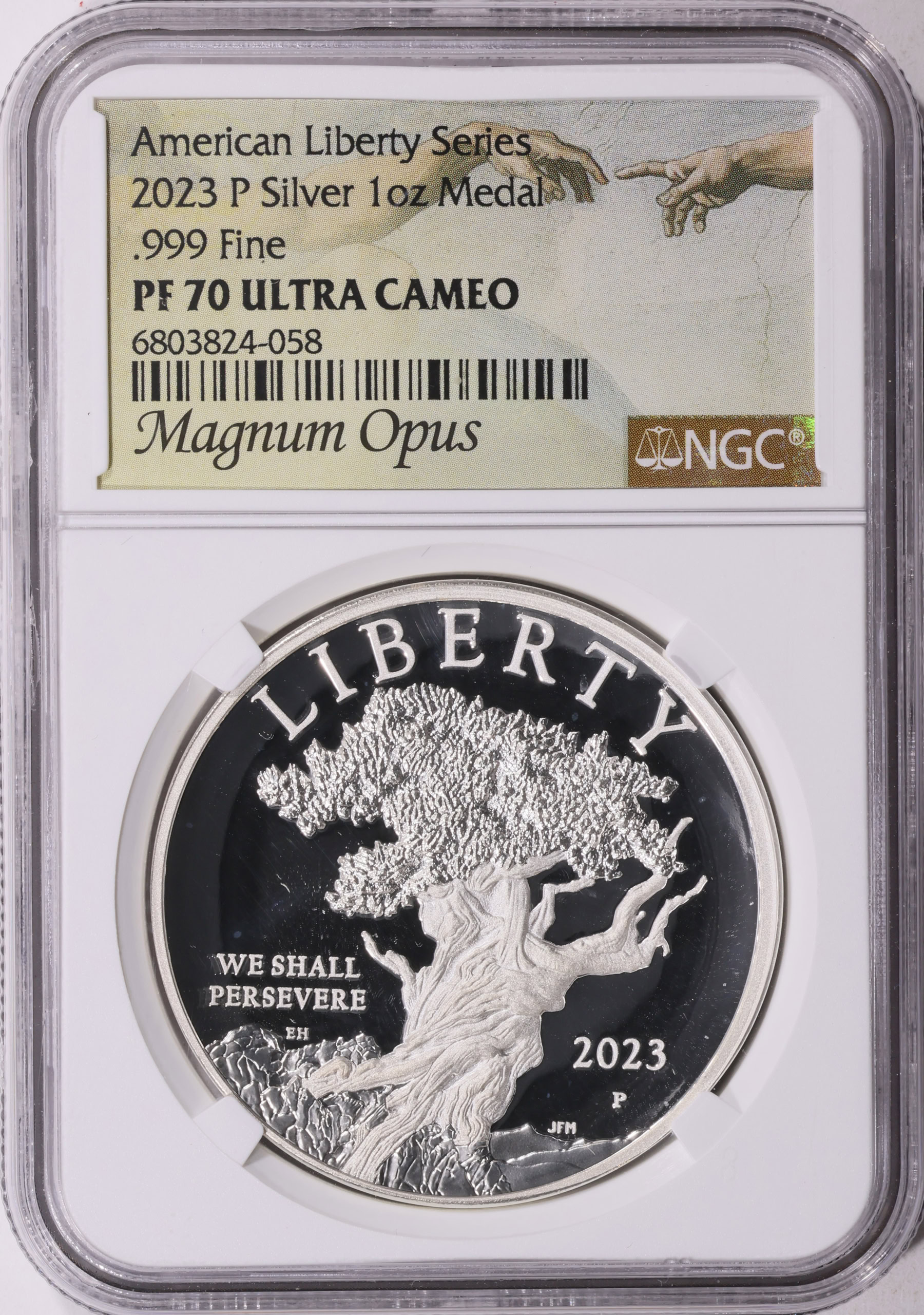 2023-P American Liberty Silver Medal NGC Proof-70 UC (Magnum Opus Label ...