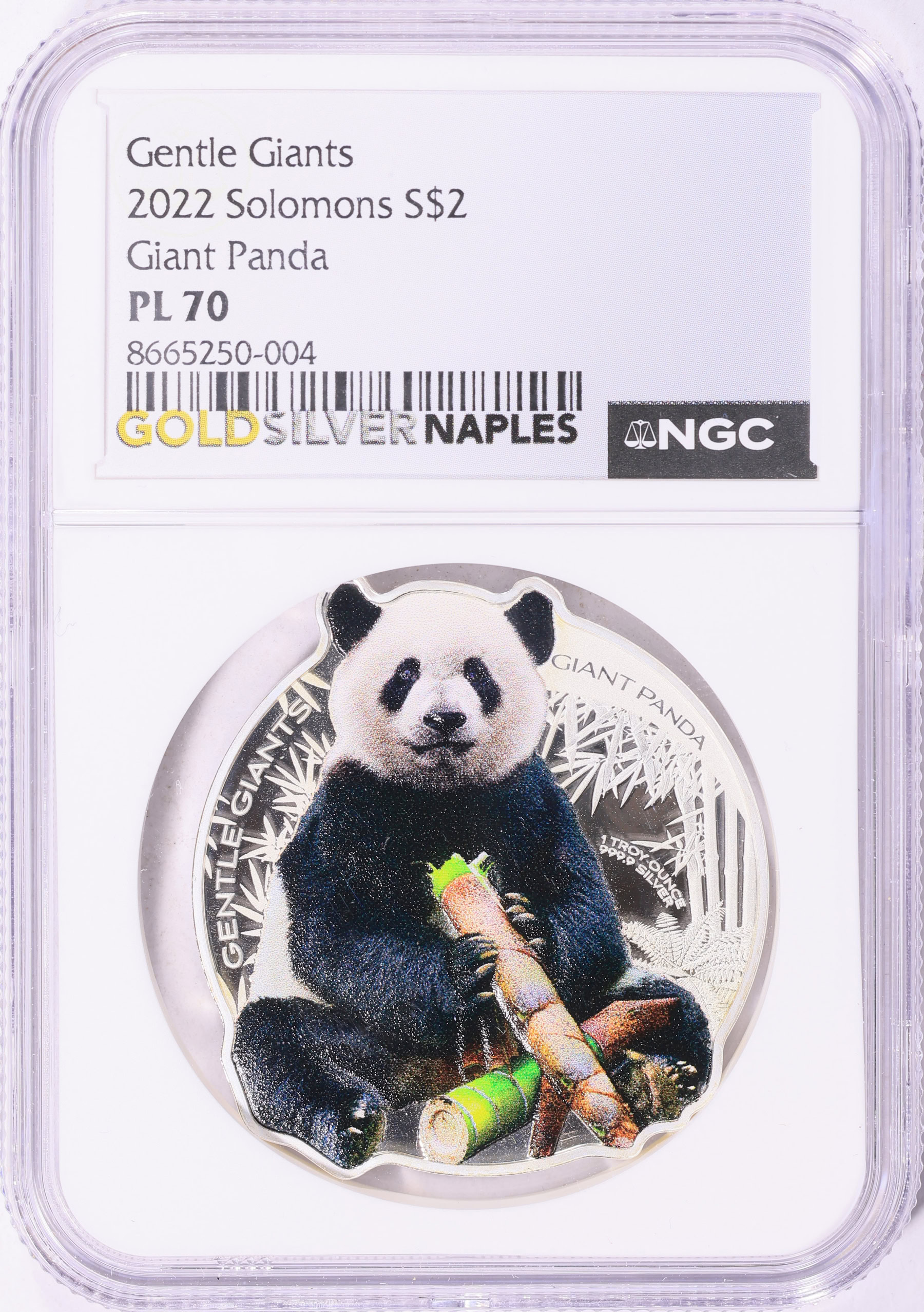 Solomon Islands 2022 Colorized Silver $2 Giant Panda NGC PL-70 | NGC ...