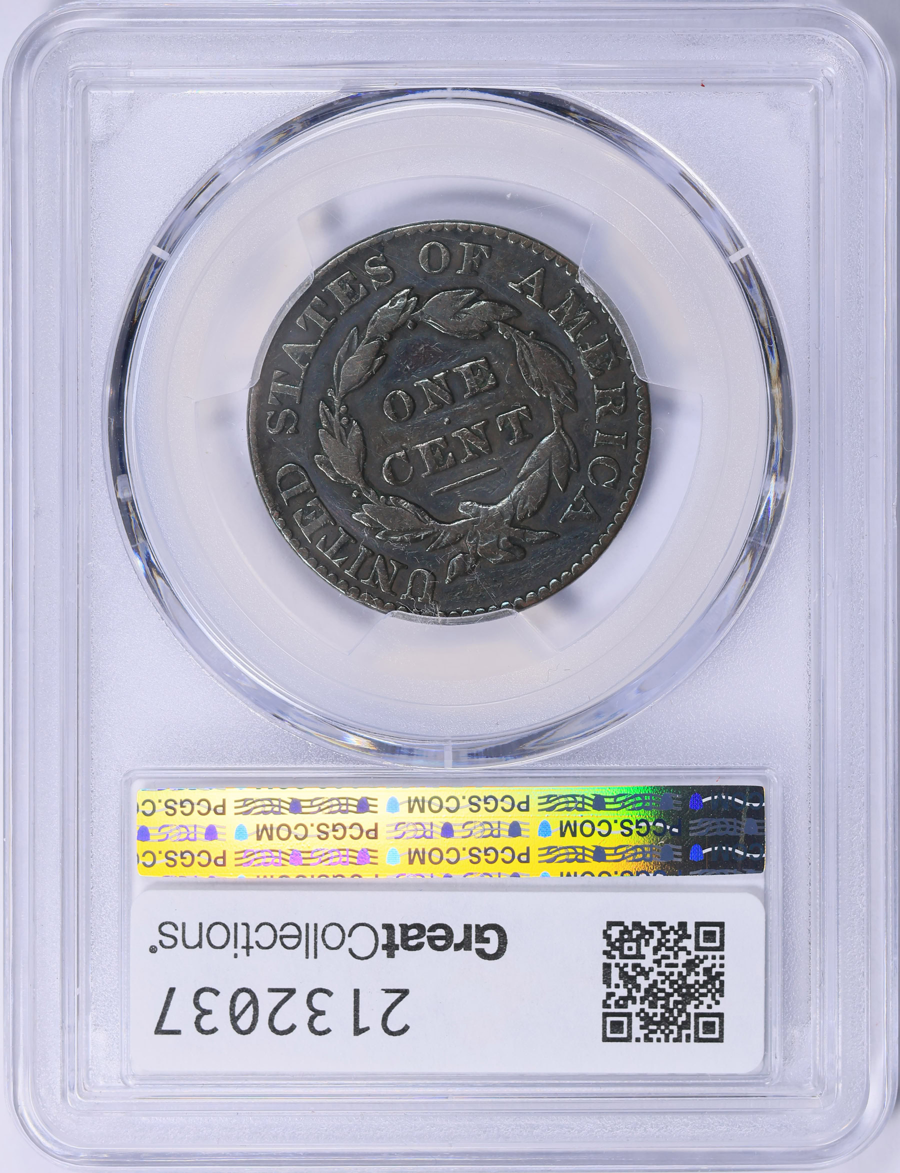 1829 Matron Cent N-2 Large Letters PCGS Genuine VF Details (Item ...