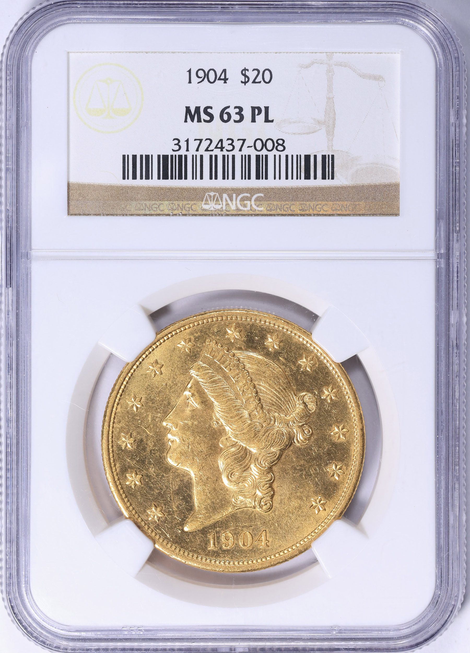 1904 Liberty Gold Double Eagle NGC MS-63 PL (Item 2143657 ...