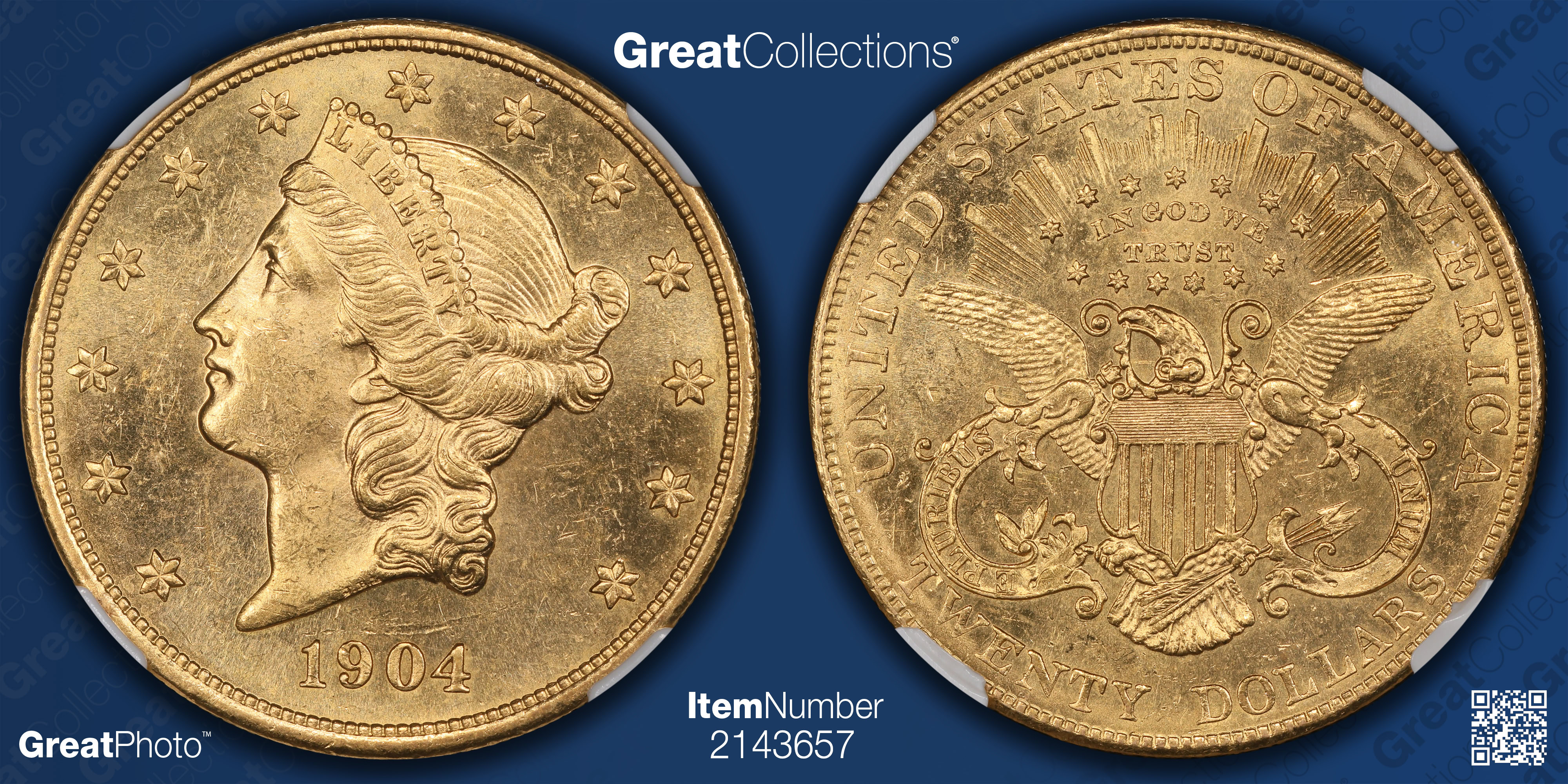 1904 Liberty Gold Double Eagle NGC MS-63 PL (Item 2143657 ...