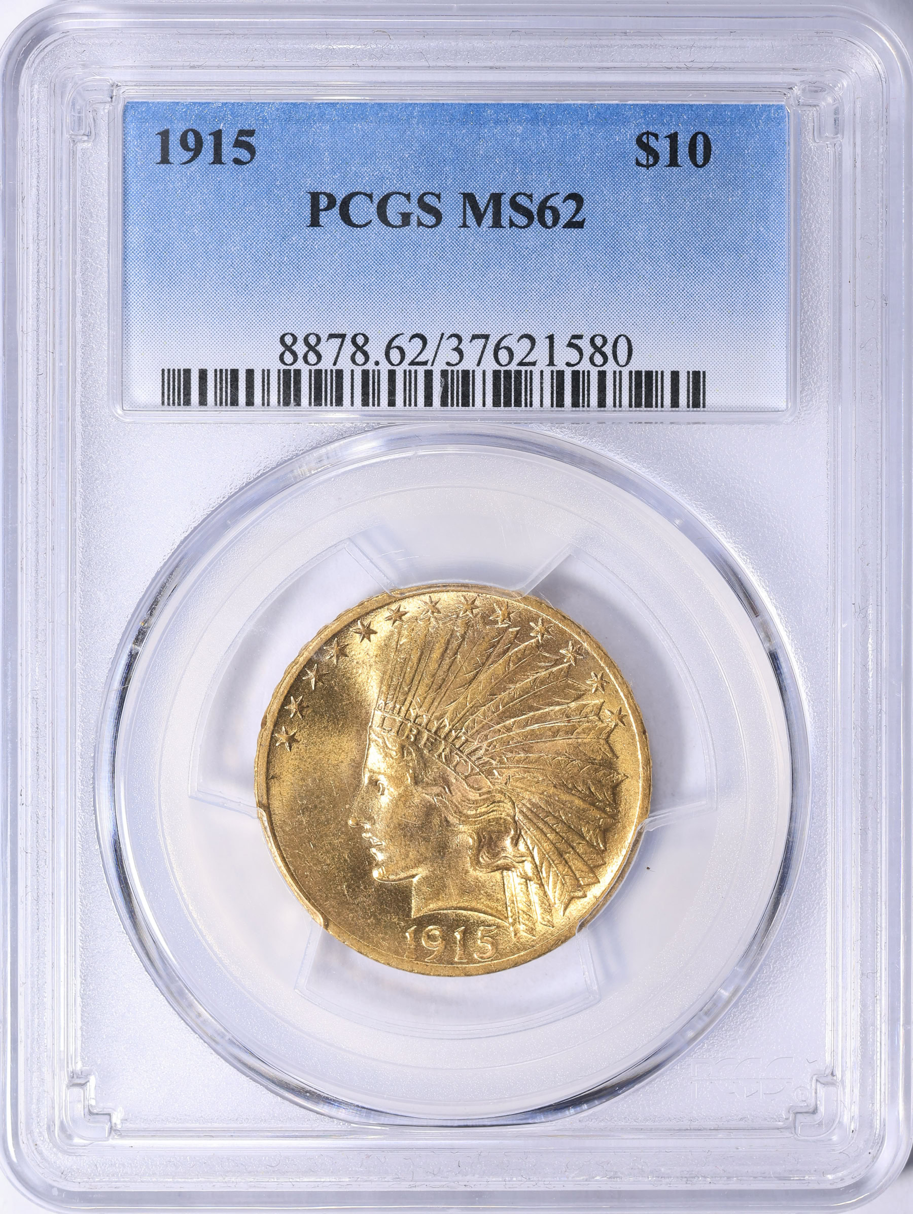 1915 Indian Gold Eagle PCGS MS-62 (Item 2147268) | GreatCollections ...