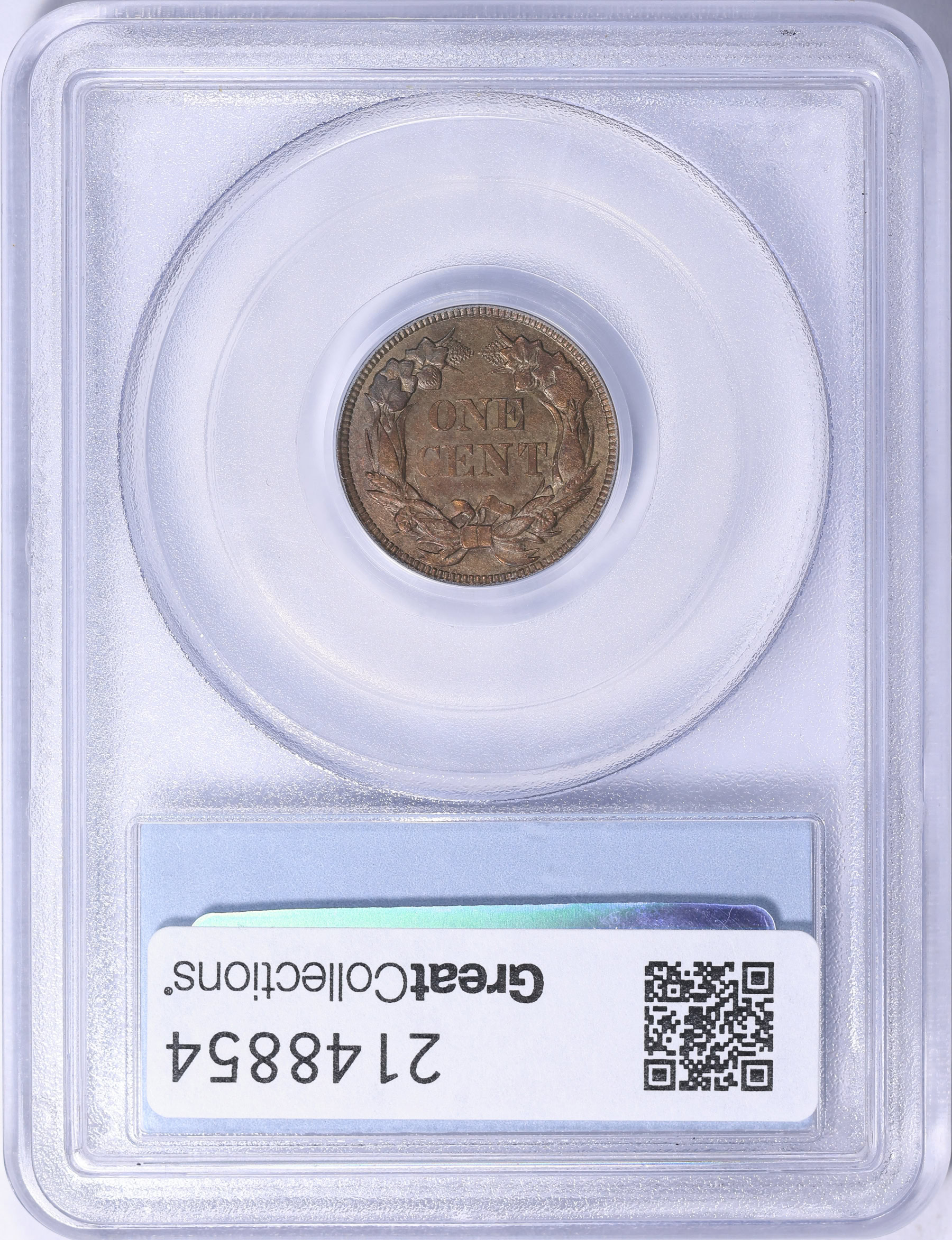 1857 Flying Eagle Cent PCGS AU-58 (Item 2148854) | GreatCollections ...