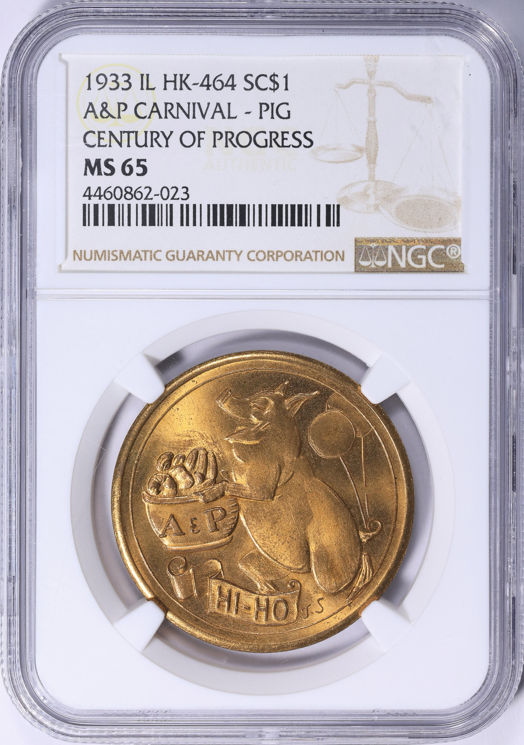 1933 Century Of Progress Exposition A&P Carnival - Pig So-Called Dollar ...