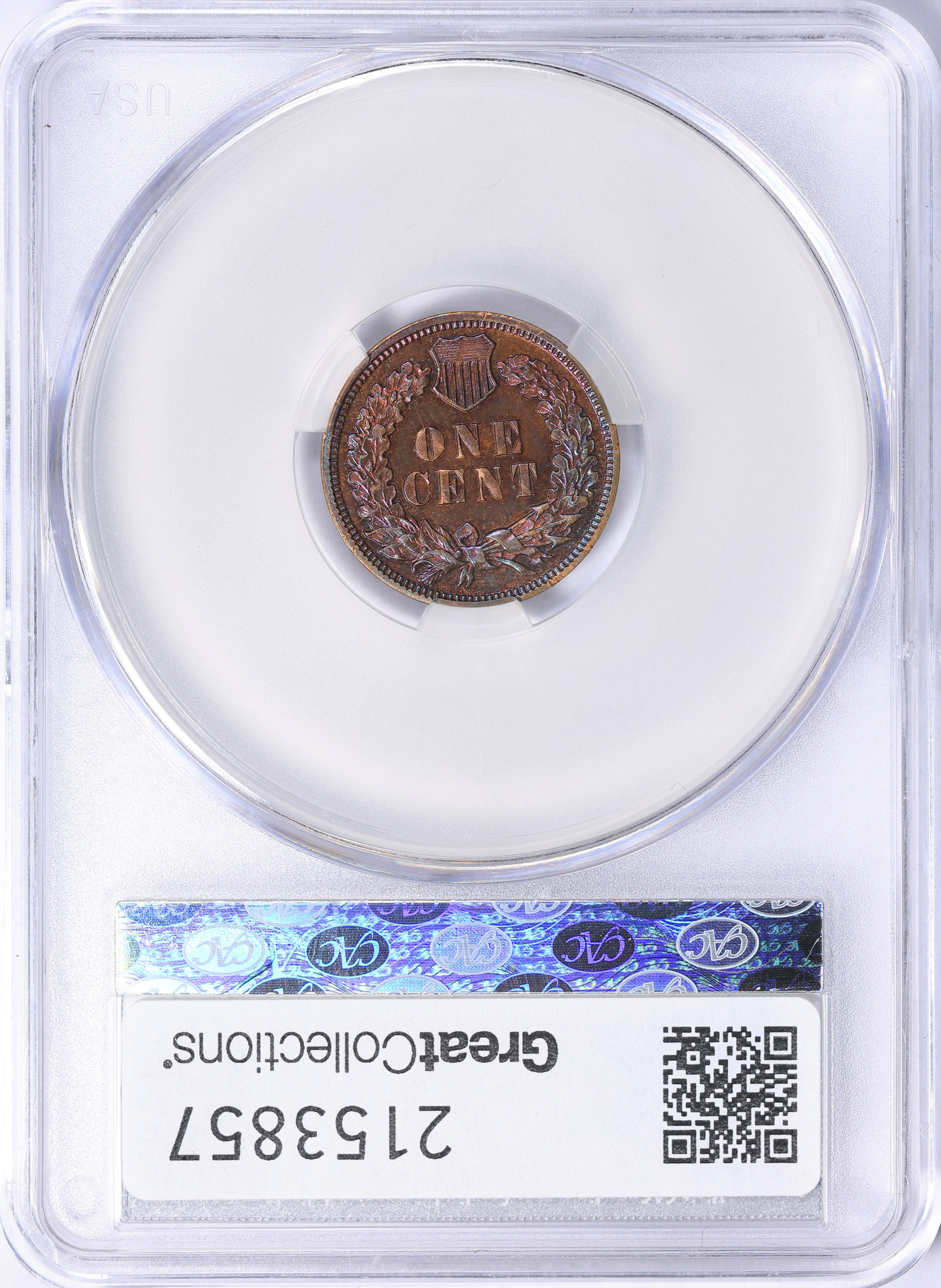 1899 Indian Cent CACG Proof BN (Art. Toned) (Item 2153857 ...