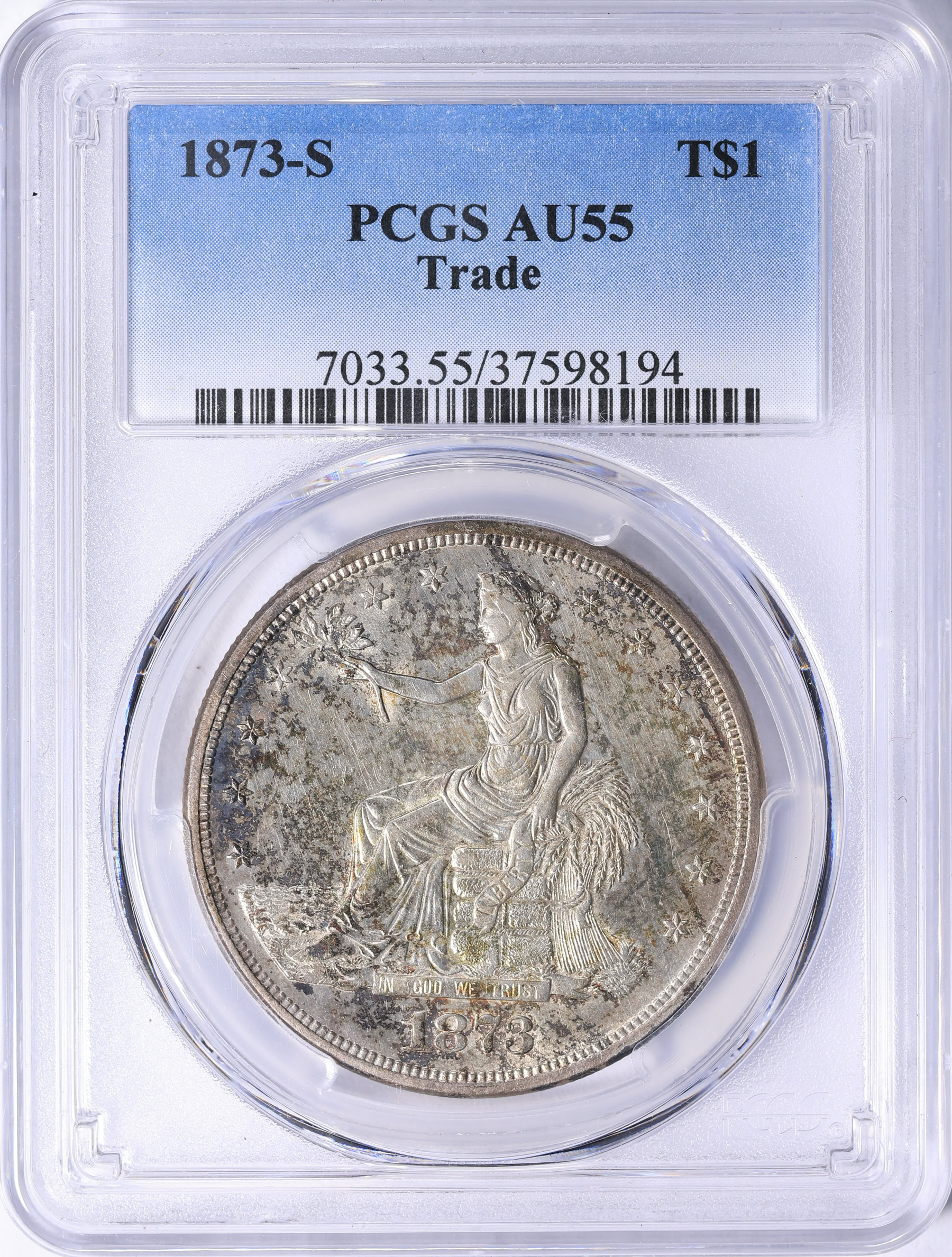 1873-S Trade Silver Dollar PCGS AU-55 (Toned) (Item 2161512 ...