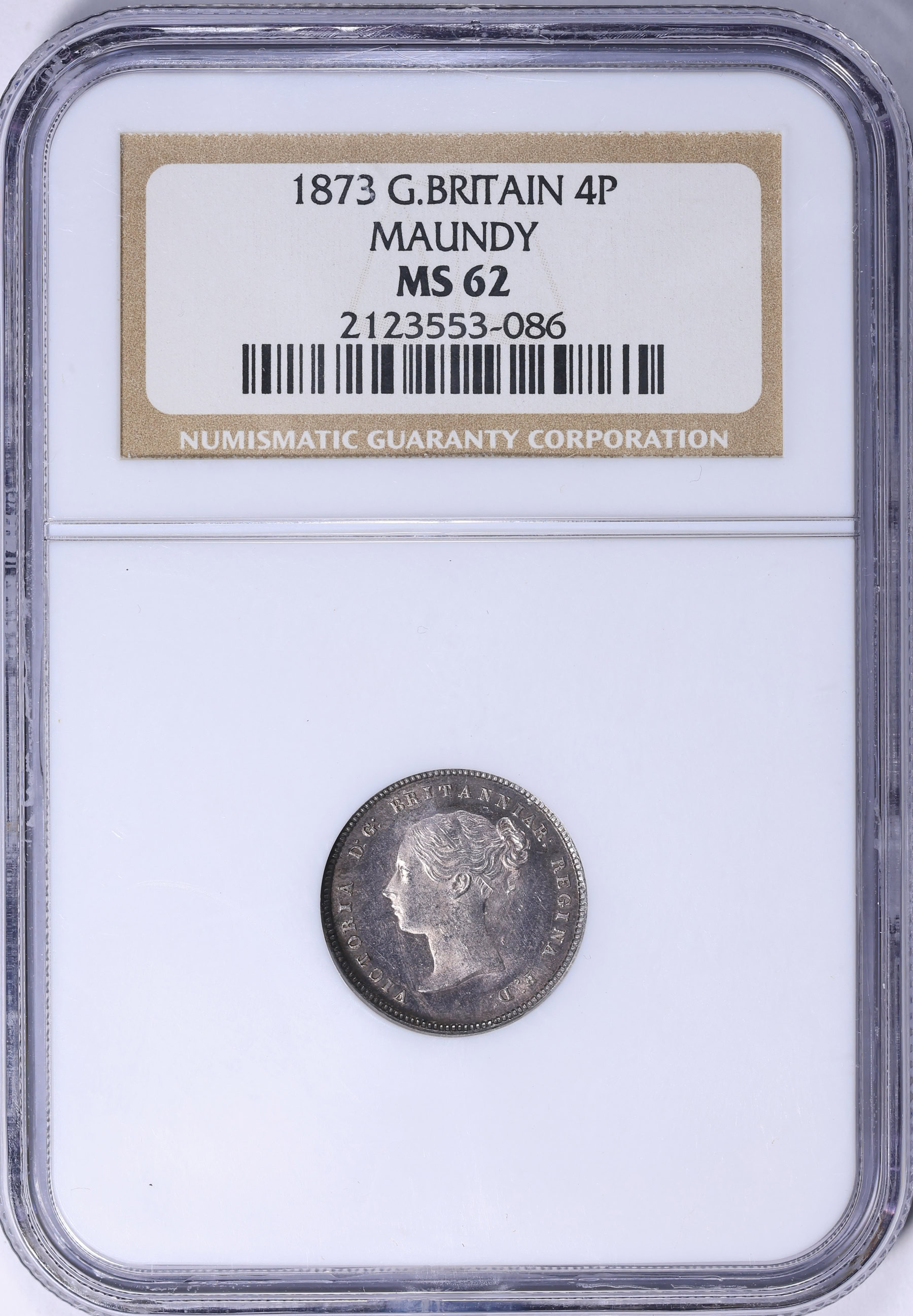 Great Britain 1873 Silver Maundy 4 Pence KM-732 NGC MS-62 (Item 2162004 ...