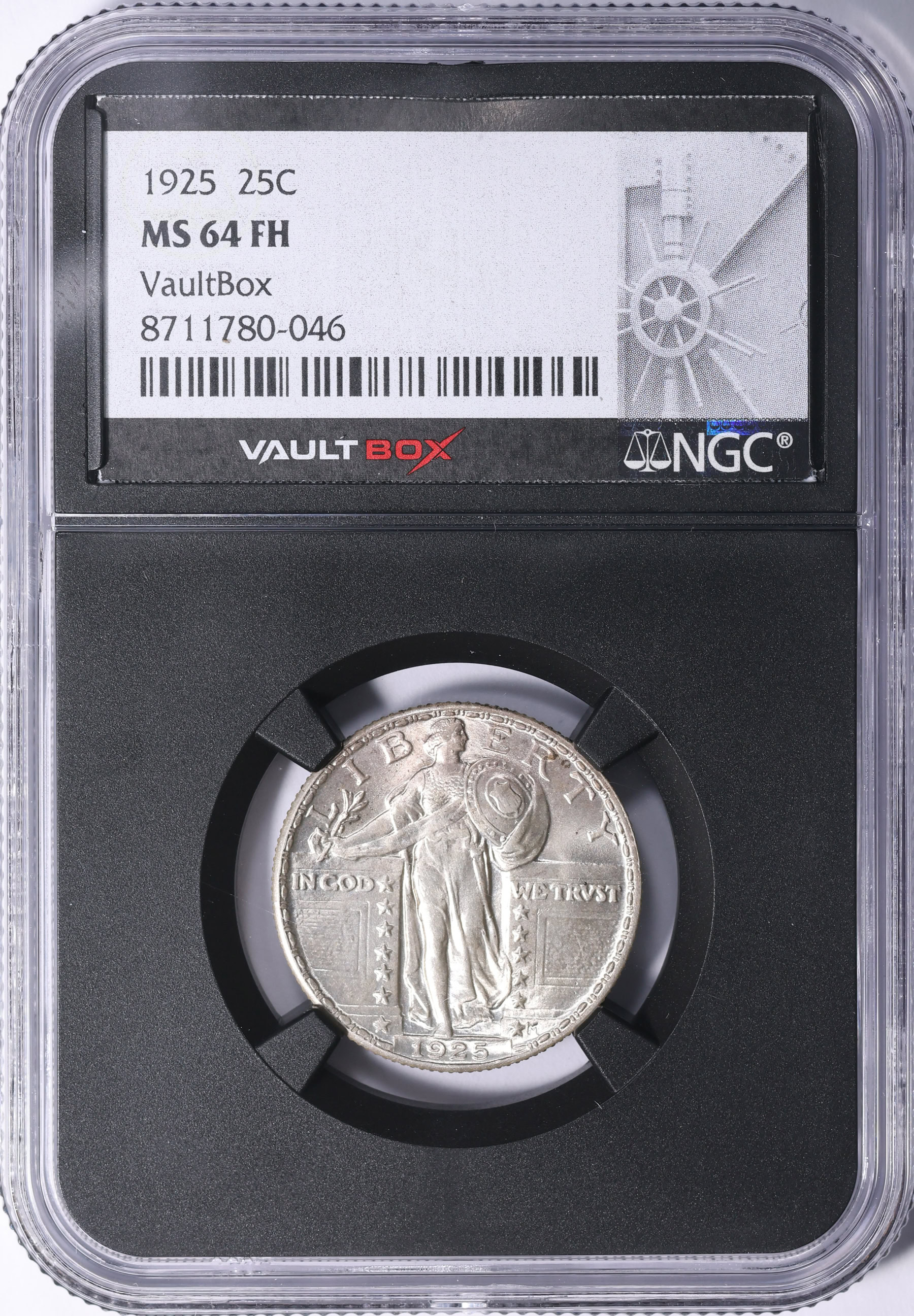 1925 Standing Liberty Quarter NGC MS-64 FH (VaultBox) (Item 2162575 ...