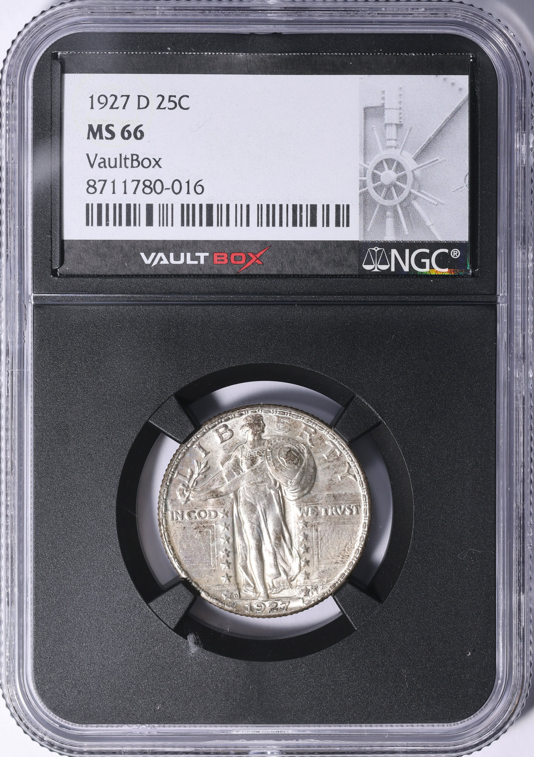 1927-D Standing Liberty Quarter NGC MS-66 (VaultBox) (Item 2162581 ...