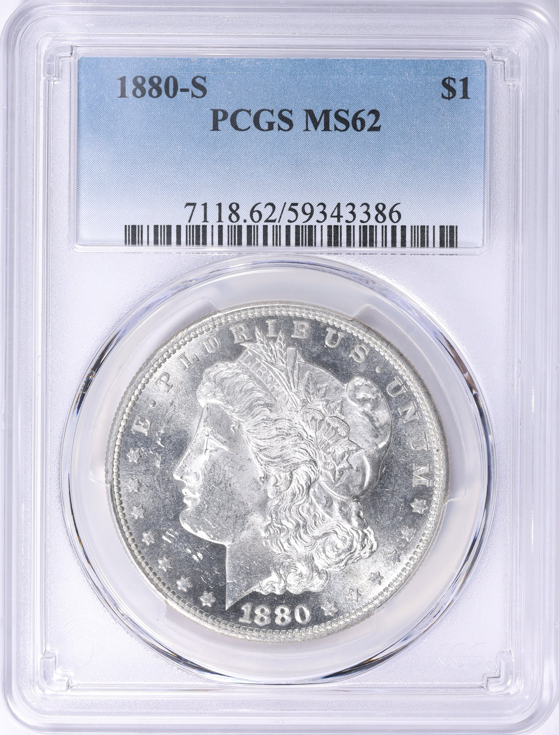 1880-S Morgan Silver Dollar PCGS MS-62 (Item 2165718 ...